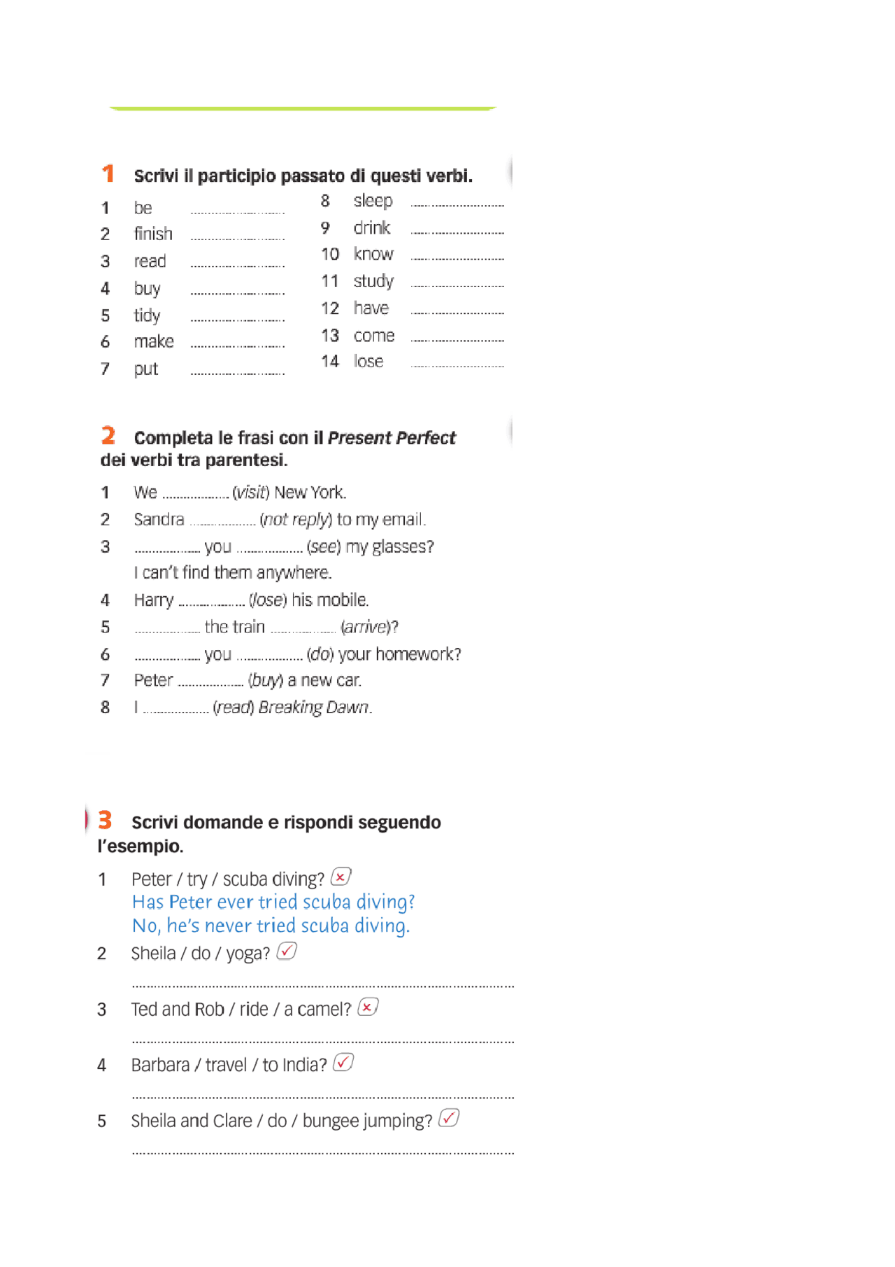 Esercizi di inglese per esercitarsi sulla grammatica | Esercizi di ...