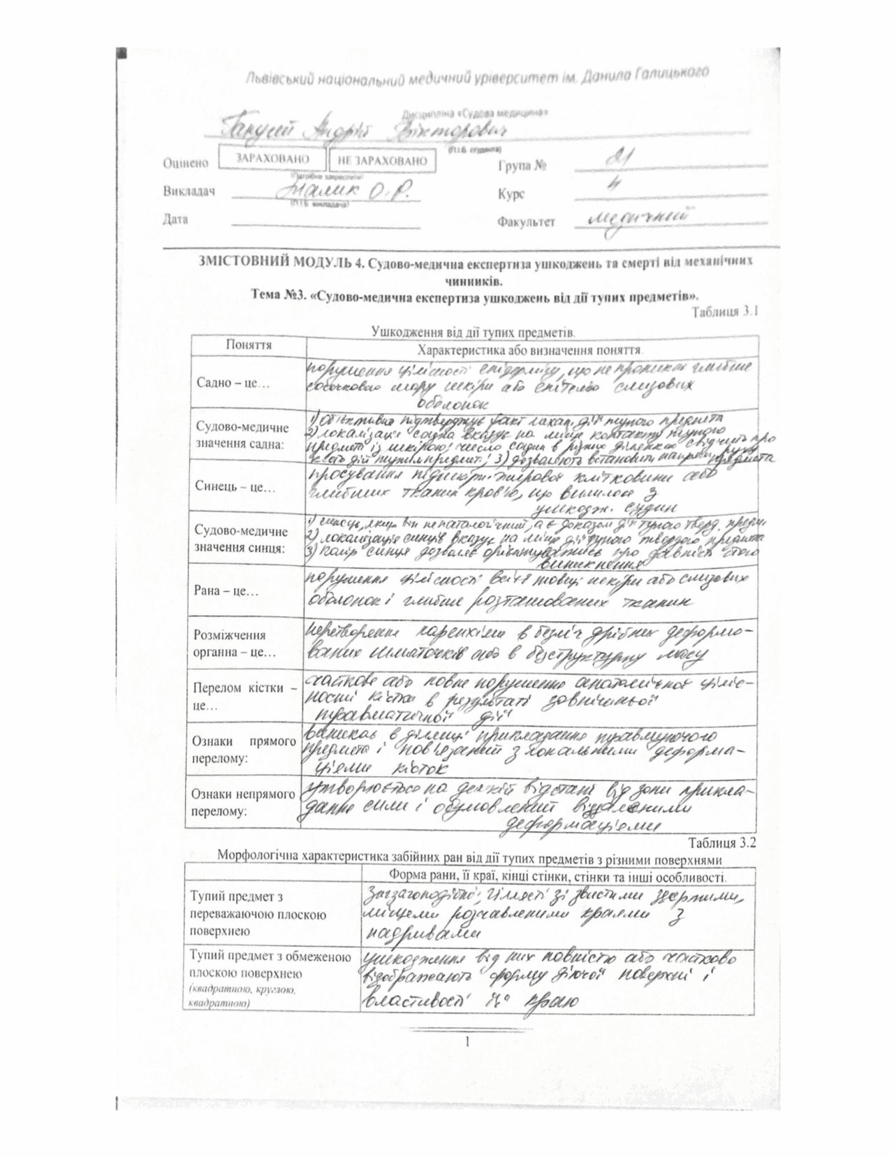 Суд мед самостійна 3 Презентации Судебная медицина Docsity