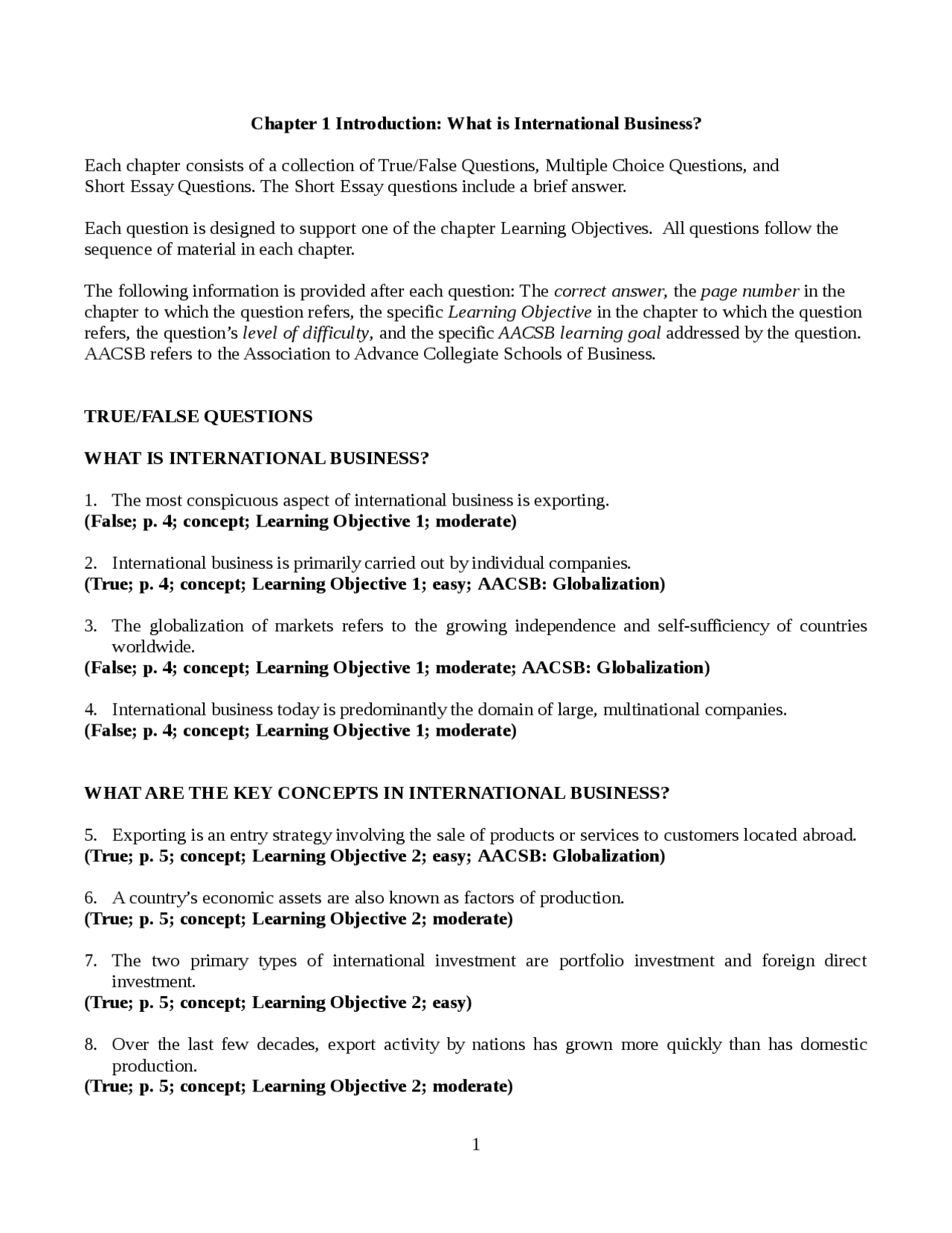 "Understanding International Business: Key Concepts and Strategies ...