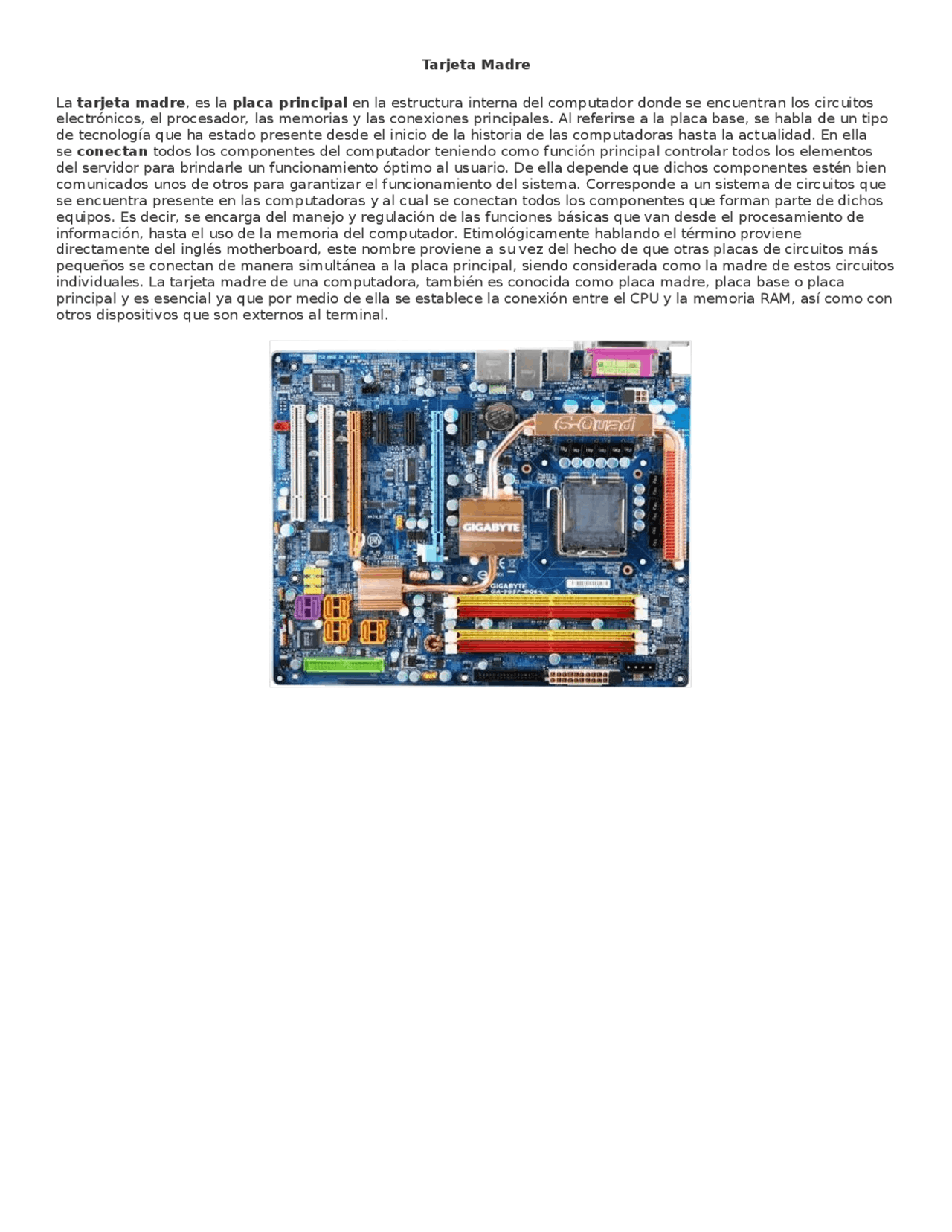 PARTES DE LA COMPUTADORA | Esquemas y mapas conceptuales de Tecnología ...