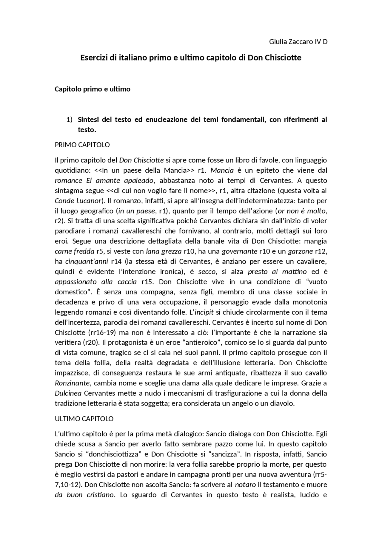 Esercizi Esplicativi Esercizi Di Lingue E Letterature Classiche Docsity
