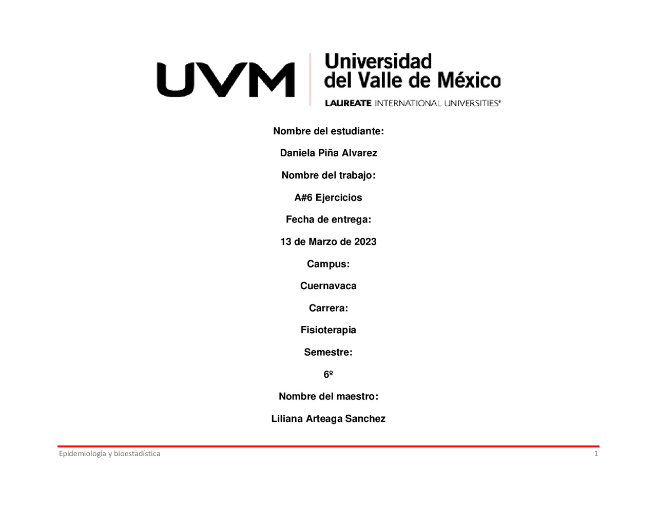 A6 Analisis De Casos Ejercicios De Epidemiología Docsity