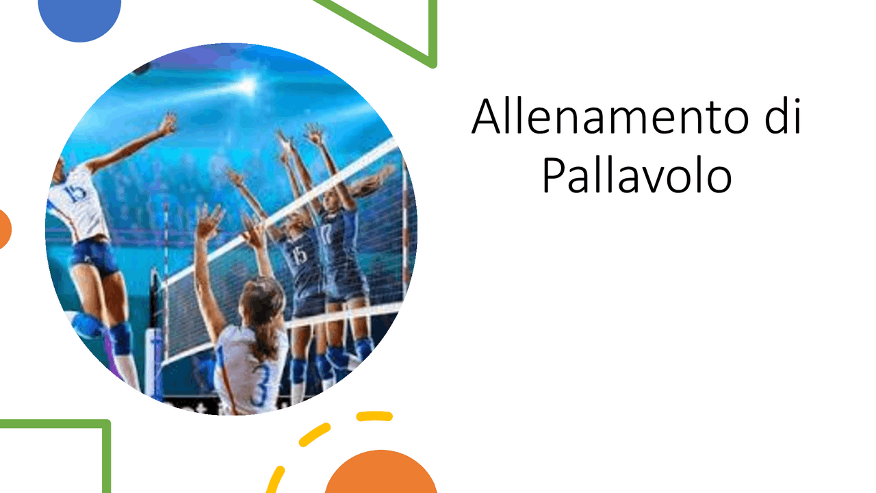 Allenamento Di Pallavolo Slide Di Educazione Fisica Docsity