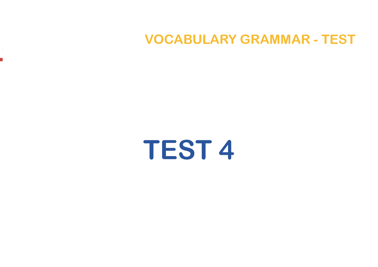 Examen 4 Core Para Preparar Aptis Exámenes De Inglés Técnico Docsity