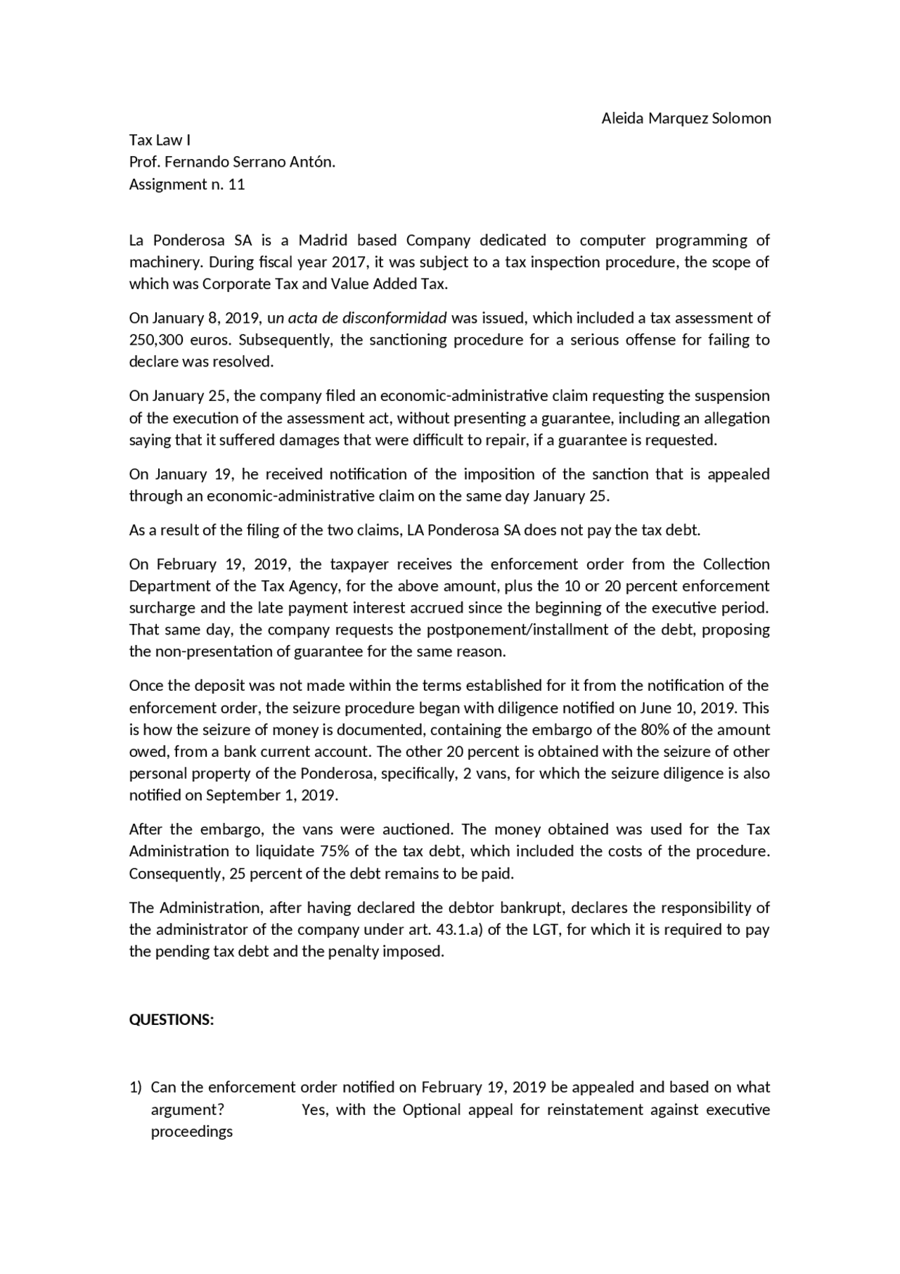 Practica Derecho Laboral Ejercicios De Periodismo Comunitario Docsity