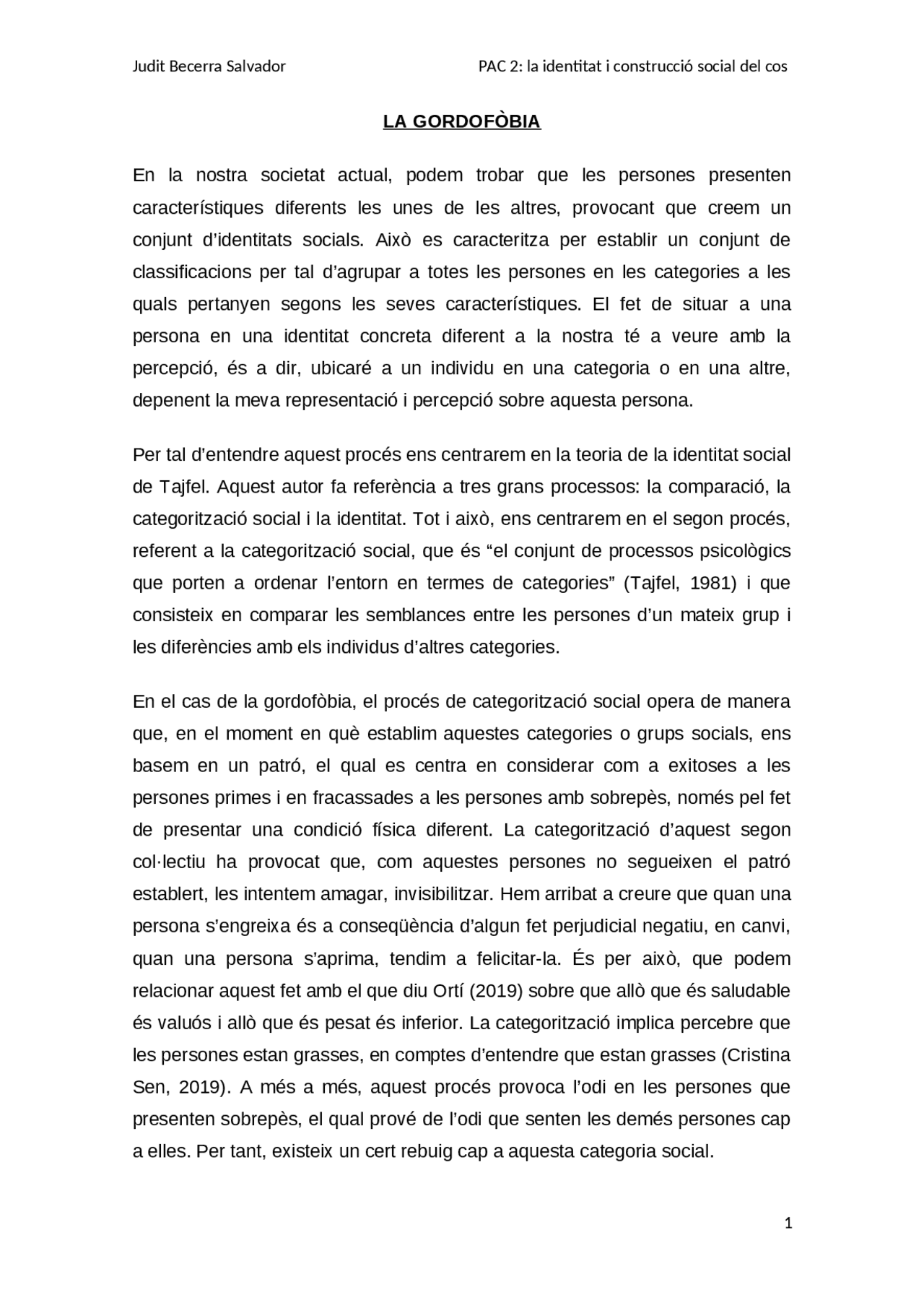 Psicologia social. PAC 2 | Ejercicios de Psicología Social | Docsity