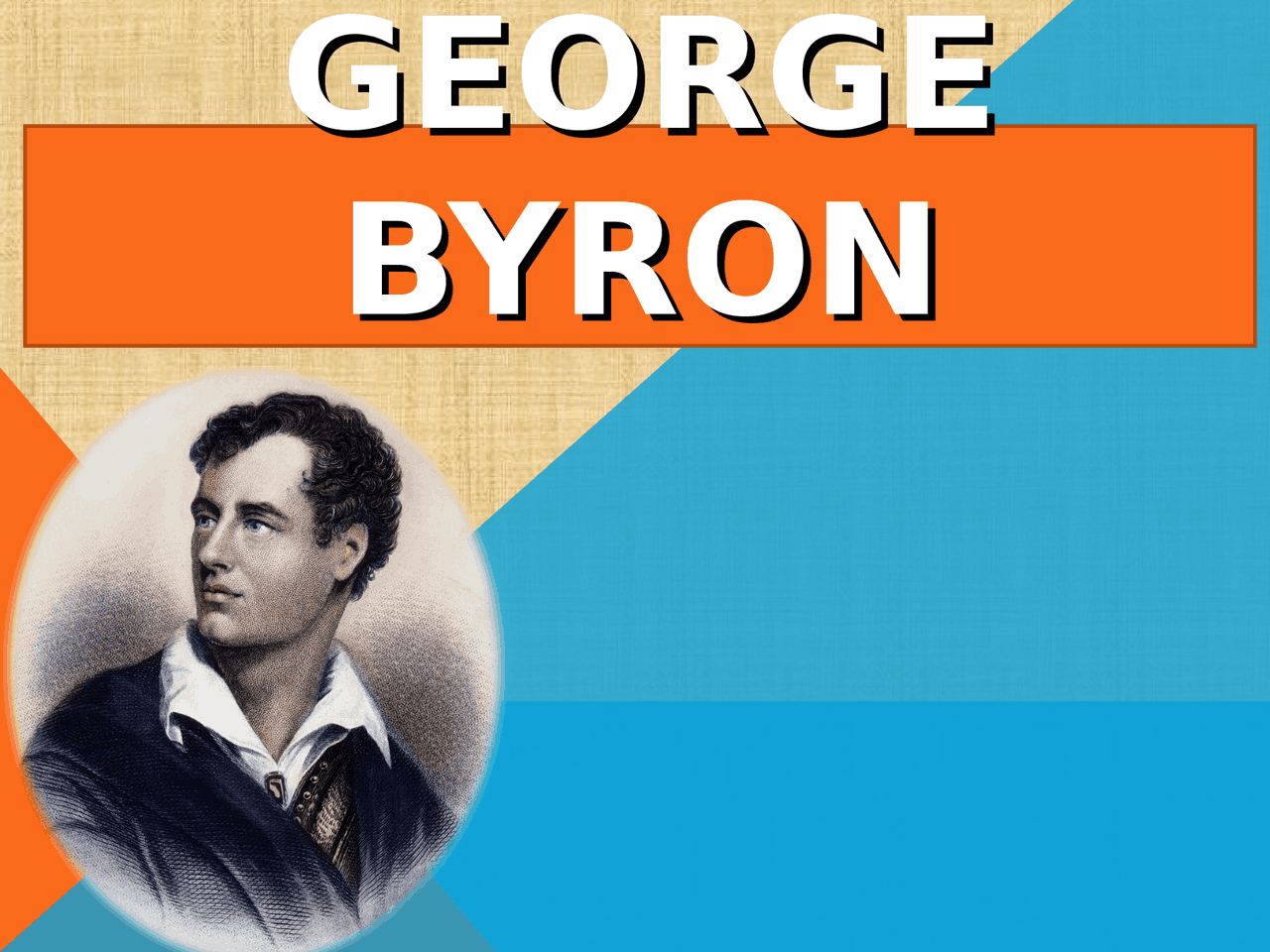 Lord George Byron, vita e opere | Slide di Storia | Docsity