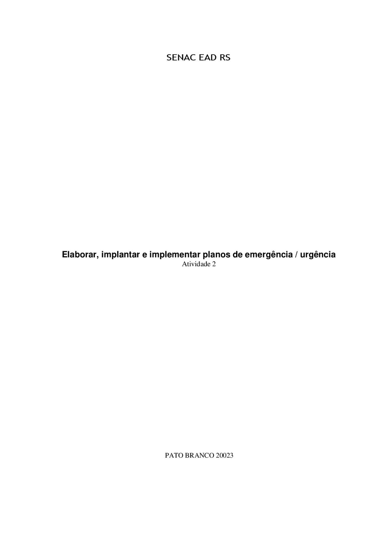 Senac Módulo C Atividade Exercícios Matérias Técnicas Docsity
