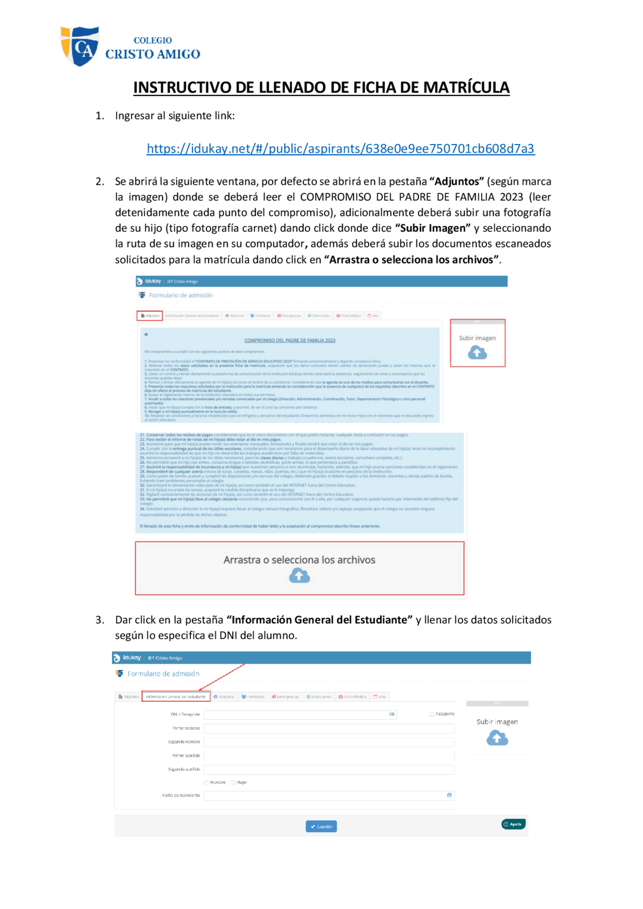 Instructivo de llenado de ficha | Ejercicios de Administración de Empresas | Docsity
