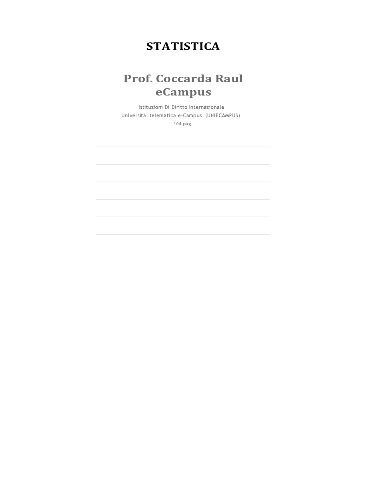 Risposte Chiuse Completo Aggiornato 22 23 Statistica Prof