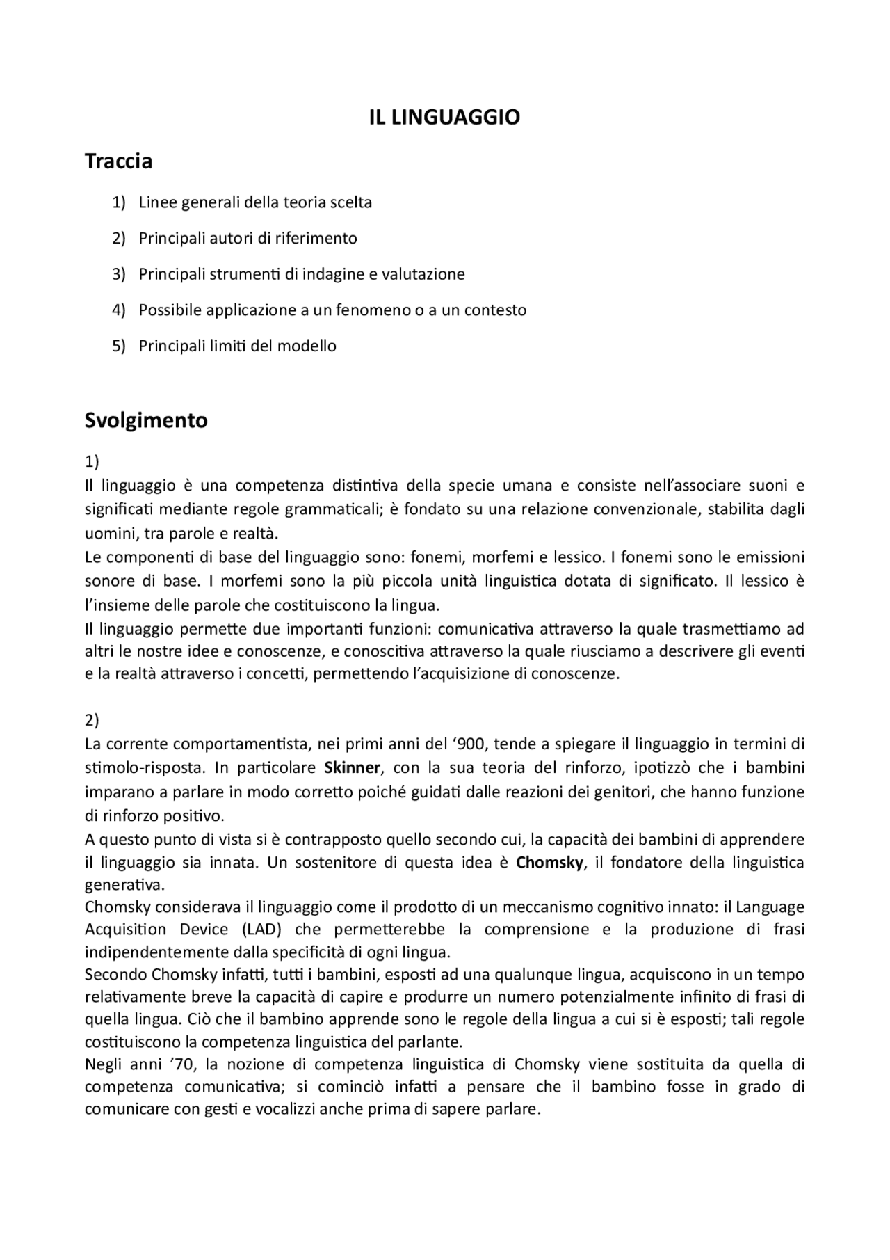 Temi Psicologia Generale | Schemi e mappe concettuali di Psicologia ...