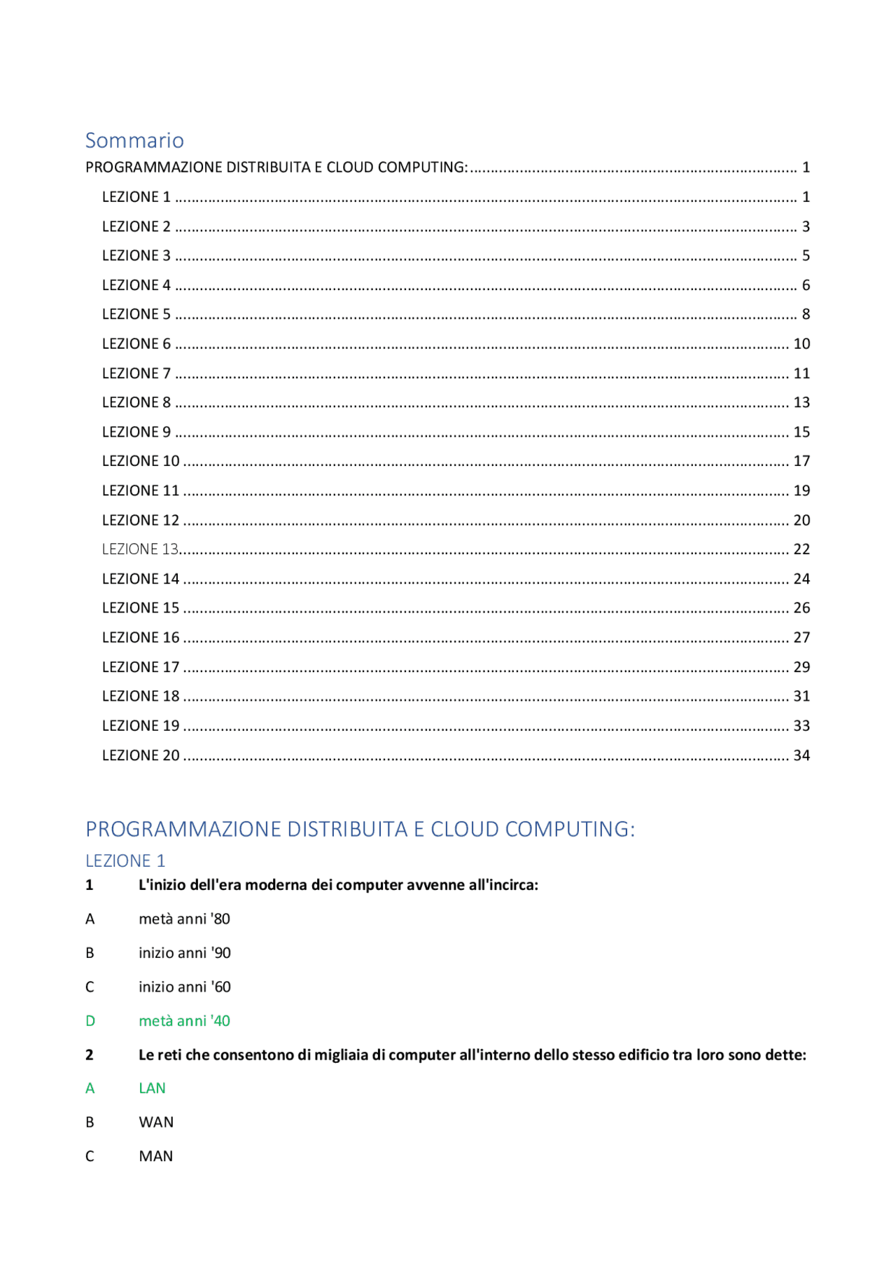 PROGRAMMAZIONE DISTRIBUITA E CLOUD COMPUTING L31 PEGASO INFORMATICA PER LE AZIENDE DIG. | Prove ...