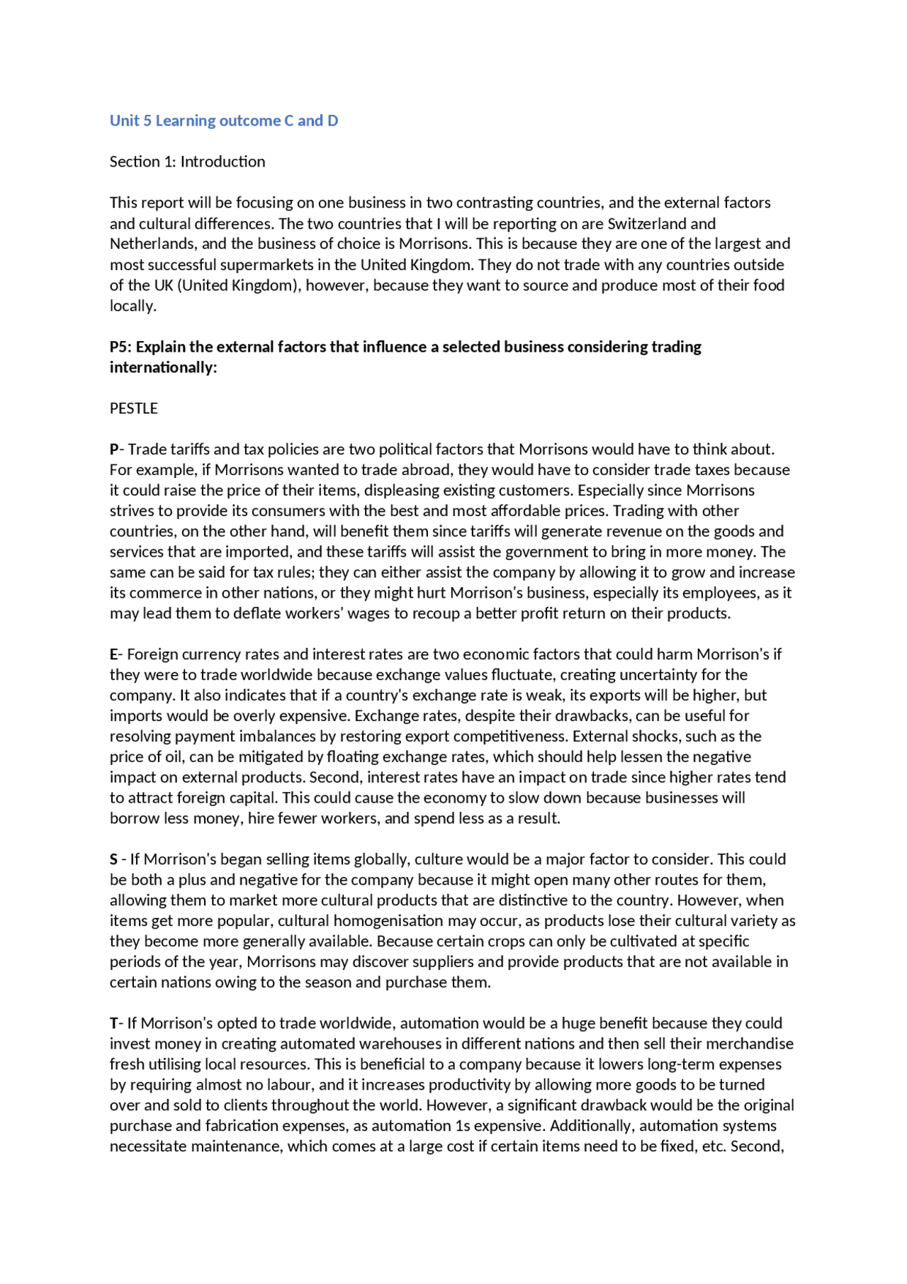 Btec Level 3 business Unit 5 | Study Guides, Projects, Research ...