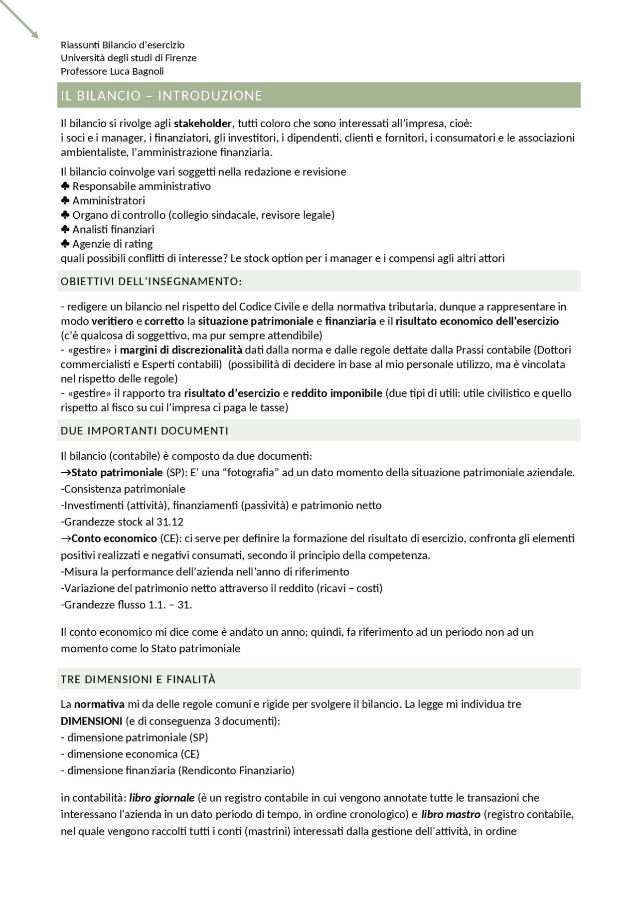 Appunti Presi A Lezione Integrati Con Slide Del Professore Appunti Di