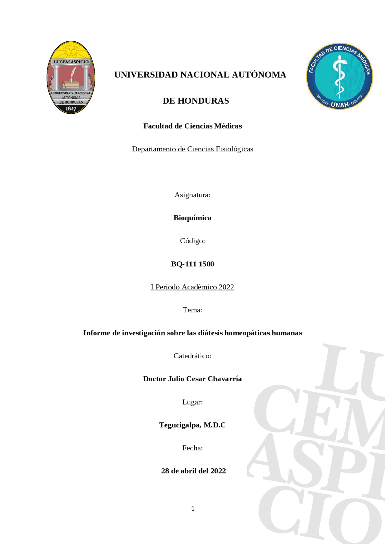 Diatesis Homeopatica Resúmenes De Patología Docsity
