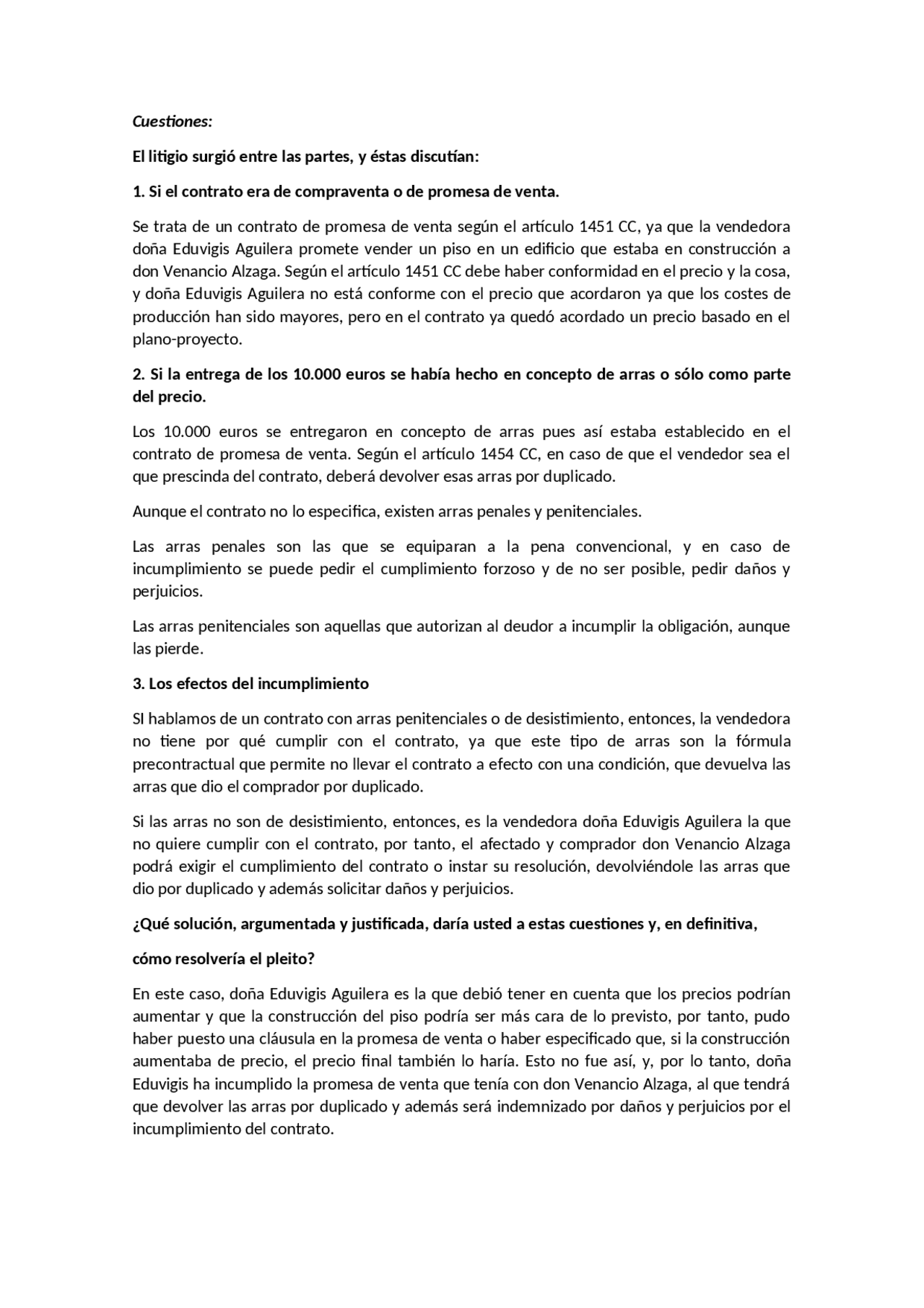 Ejercicios Derecho Civil Ejercicios De Derecho Civil Docsity