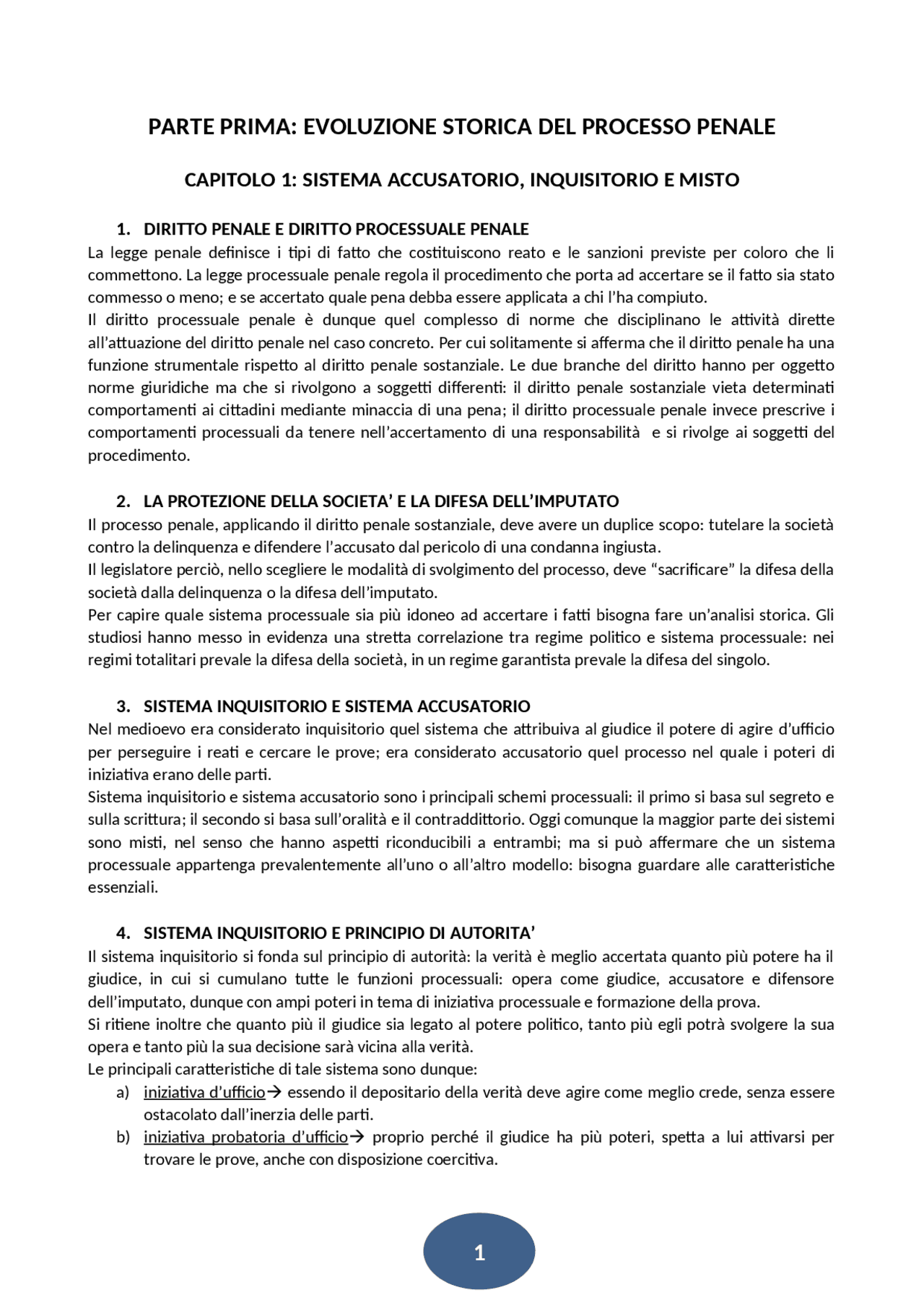 Prima parte diritto processuale penale integrato con la riforma Cartabia | Dispense di Diritto ...