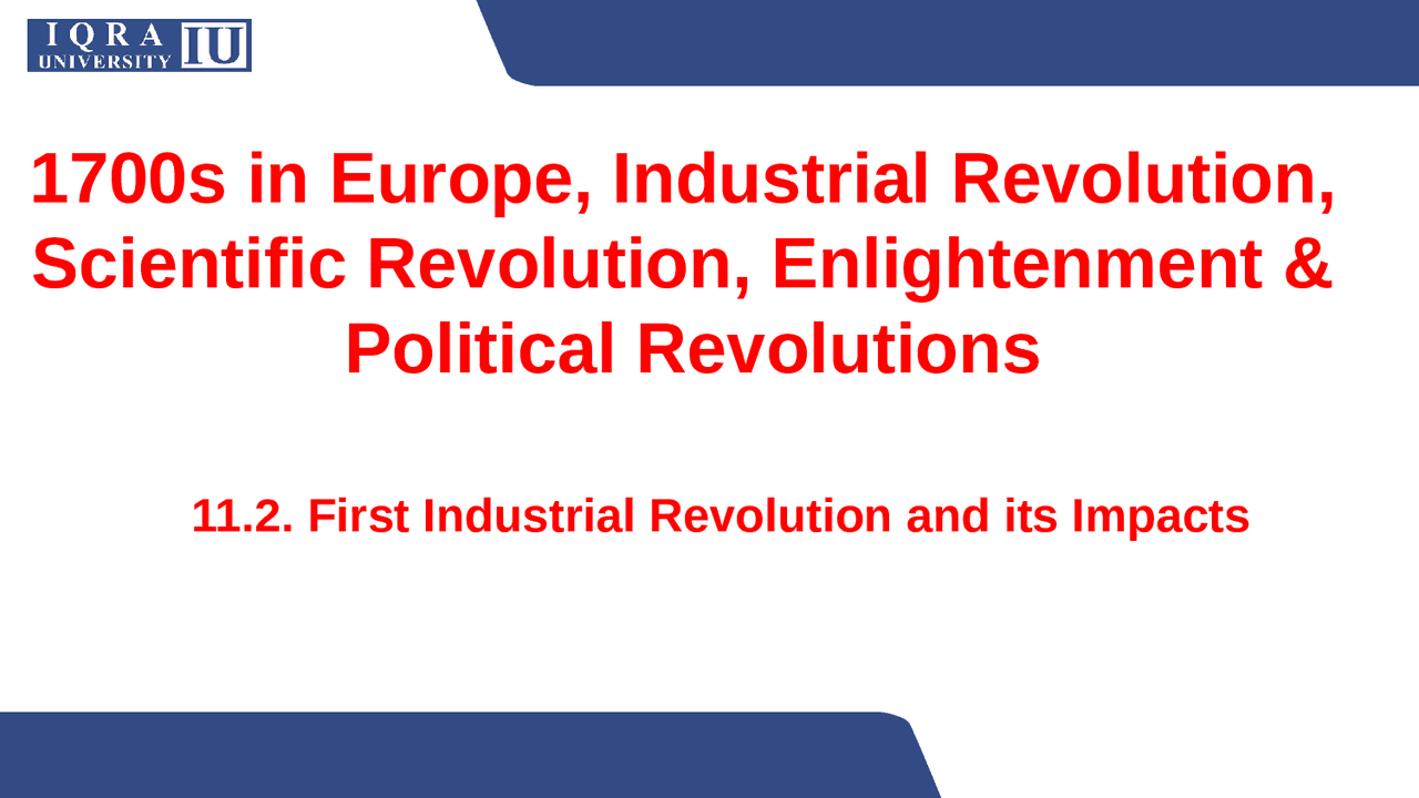 Learn origin of first industrial revolution | Lecture notes History ...