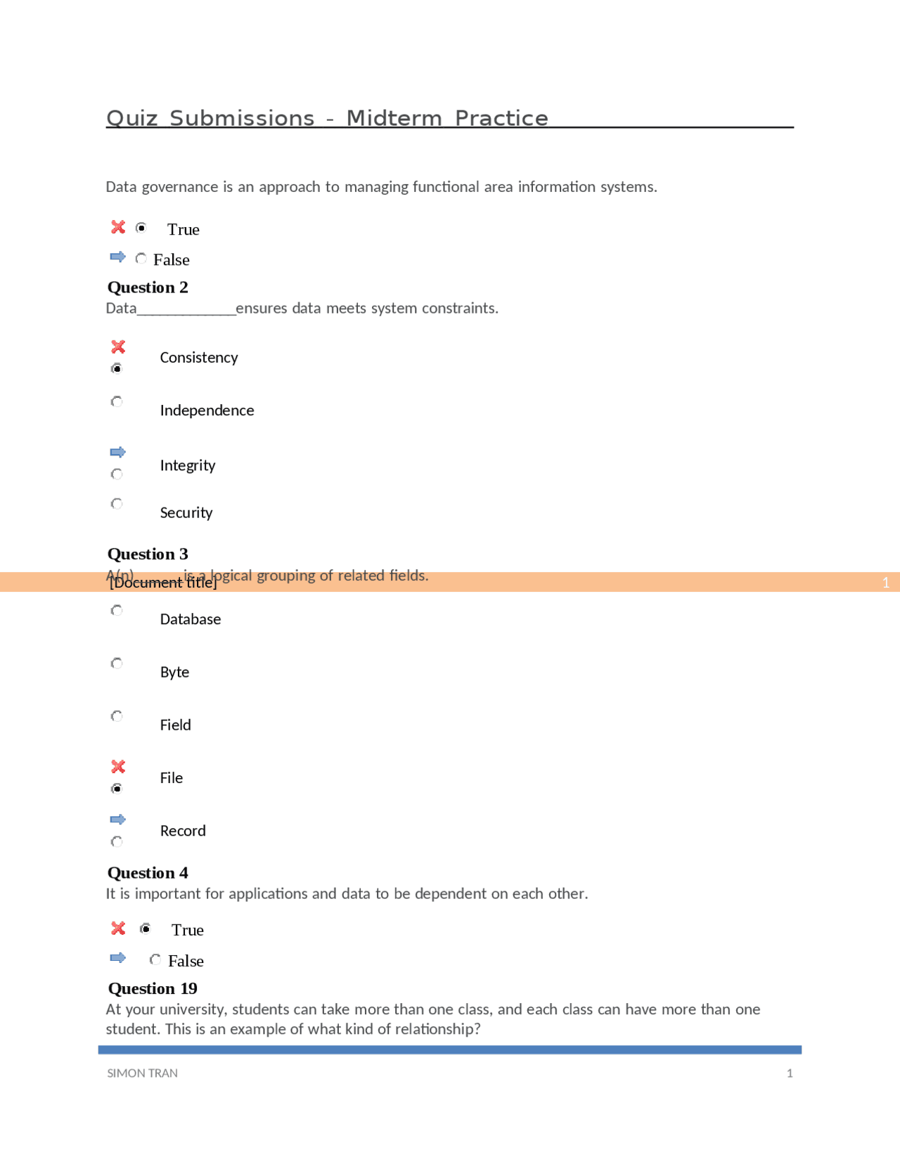 BTMA 317 practice midterm | Exams Politics of the European Union | Docsity