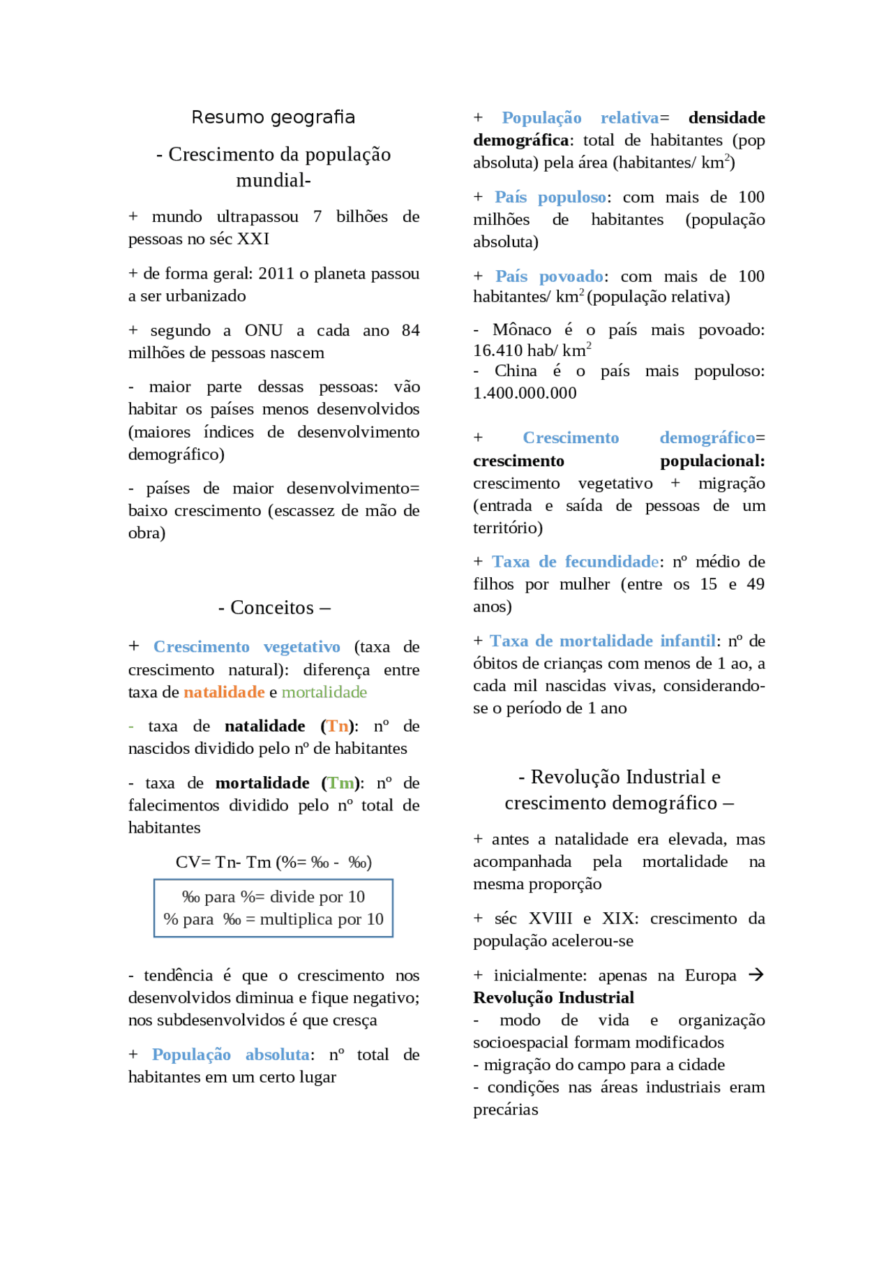 Geografia populacional | Resumos Geografia | Docsity Geografia populacional | Resumos Geografia | Docsity