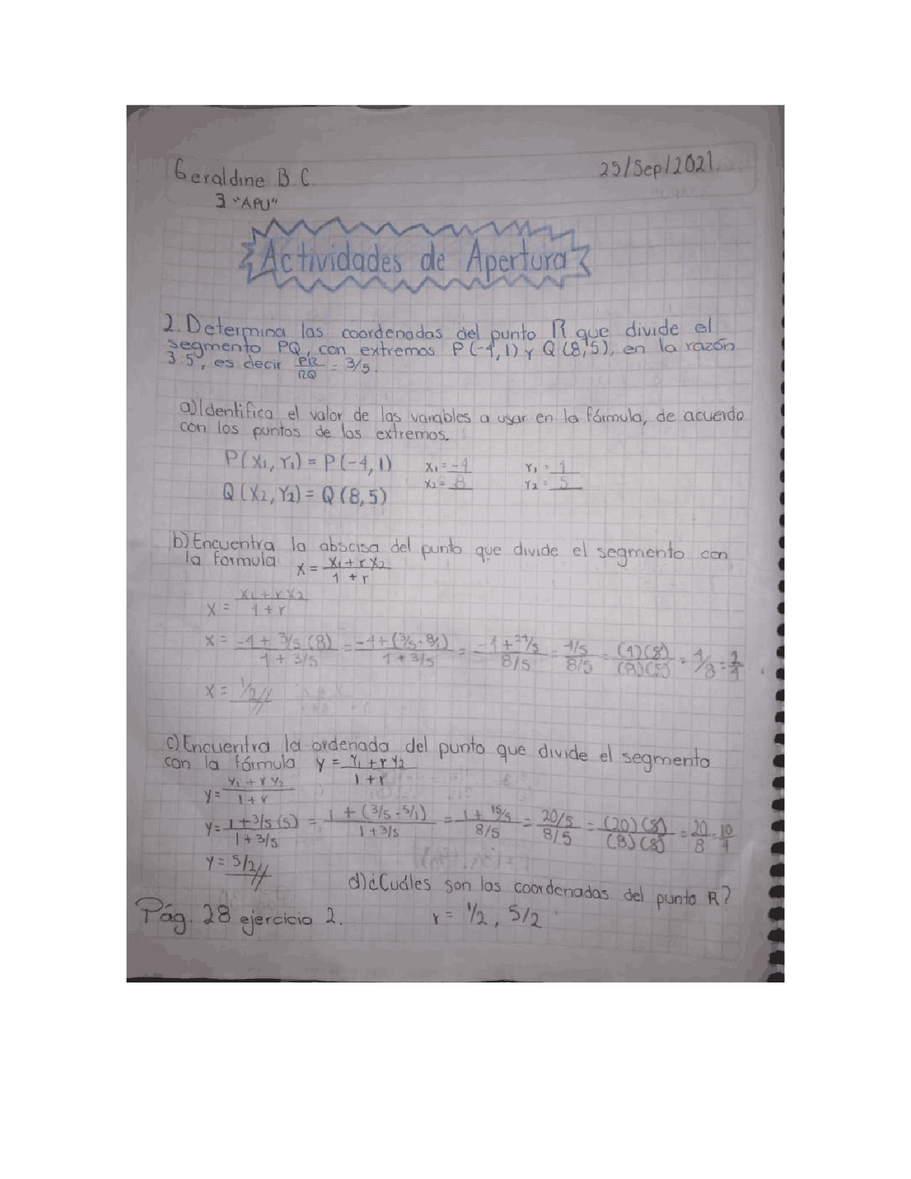 Geometria Analitica De Matematicas Apuntes De Matemáticas Docsity