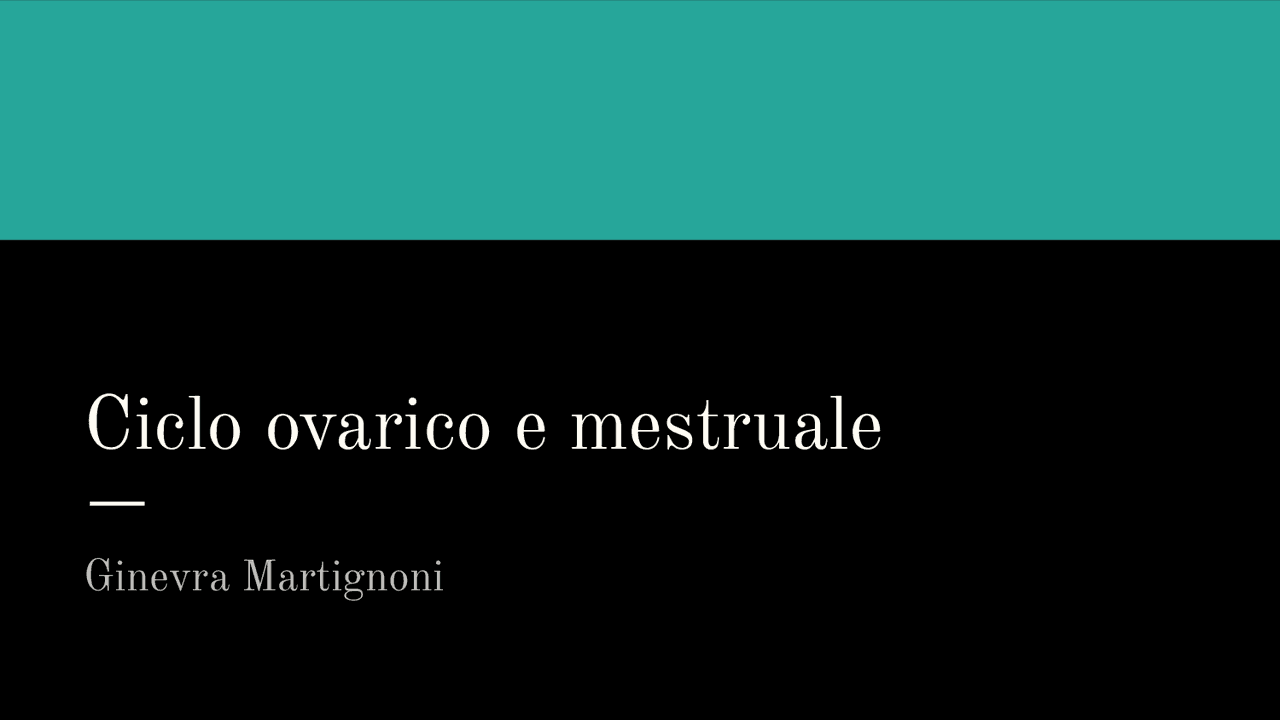 Ciclo Ovarico E Mestruale Slide Di Anatomia Docsity