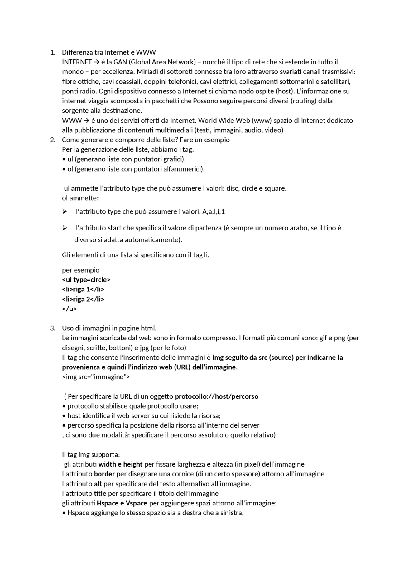 Domande informatica con risposte | Prove d'esame di Fondamenti di informatica | Docsity