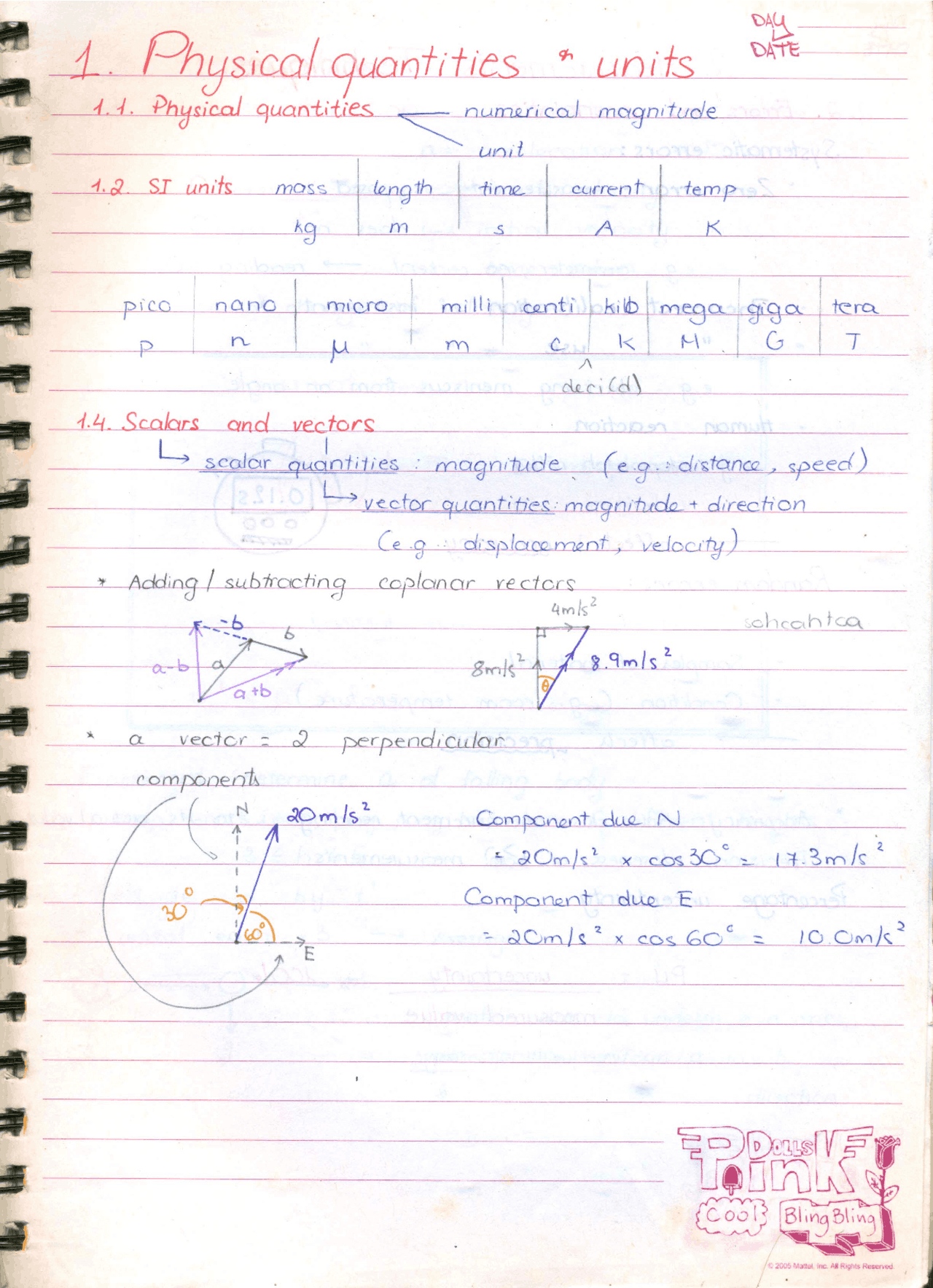 AS Physics Handwritten Notes | Study notes Physics | Docsity