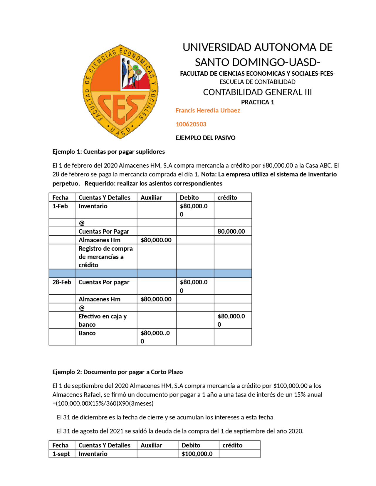 Ejercicios resueltos | Ejercicios de Contabilidad | Docsity