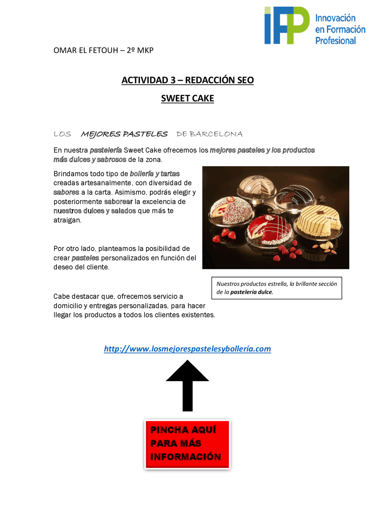 Actividad sobre campaña de marketing | Ejercicios de Marketing | Docsity