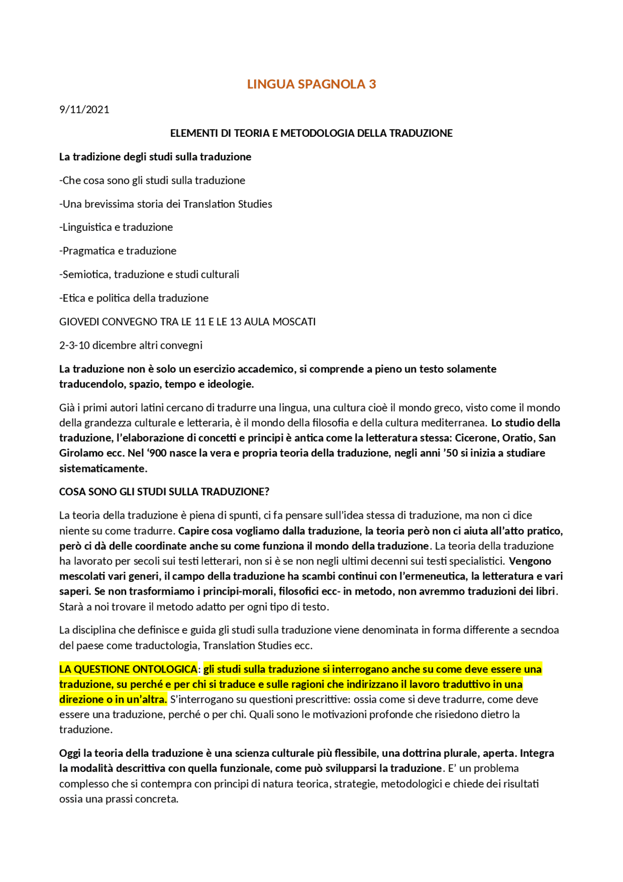 Appunti Lingua Spagnola Terzo Anno Appunti Di Lingua Spagnola Docsity