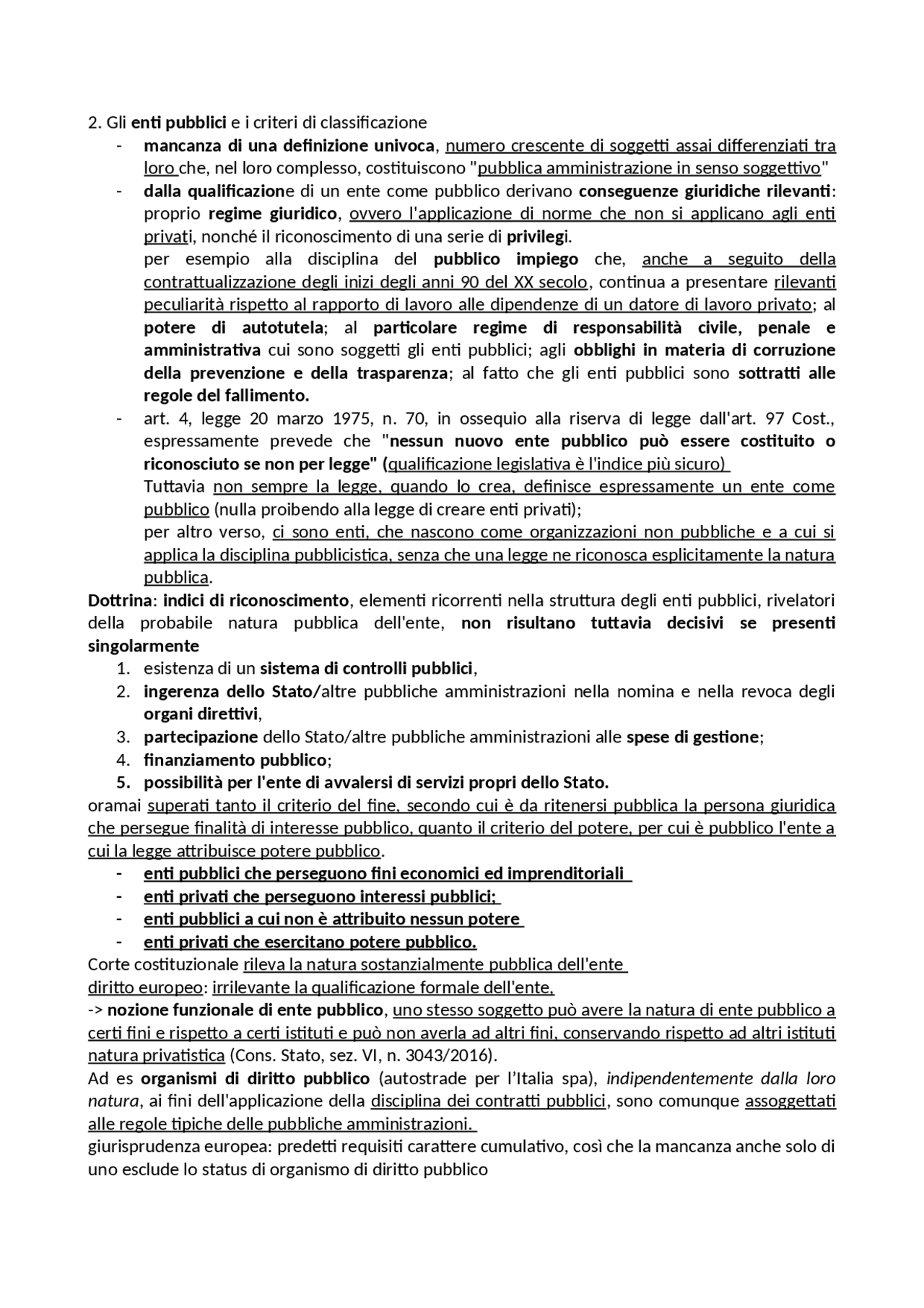 Enti Pubblici E Criteri Di Classificazione Schemi E Mappe Concettuali