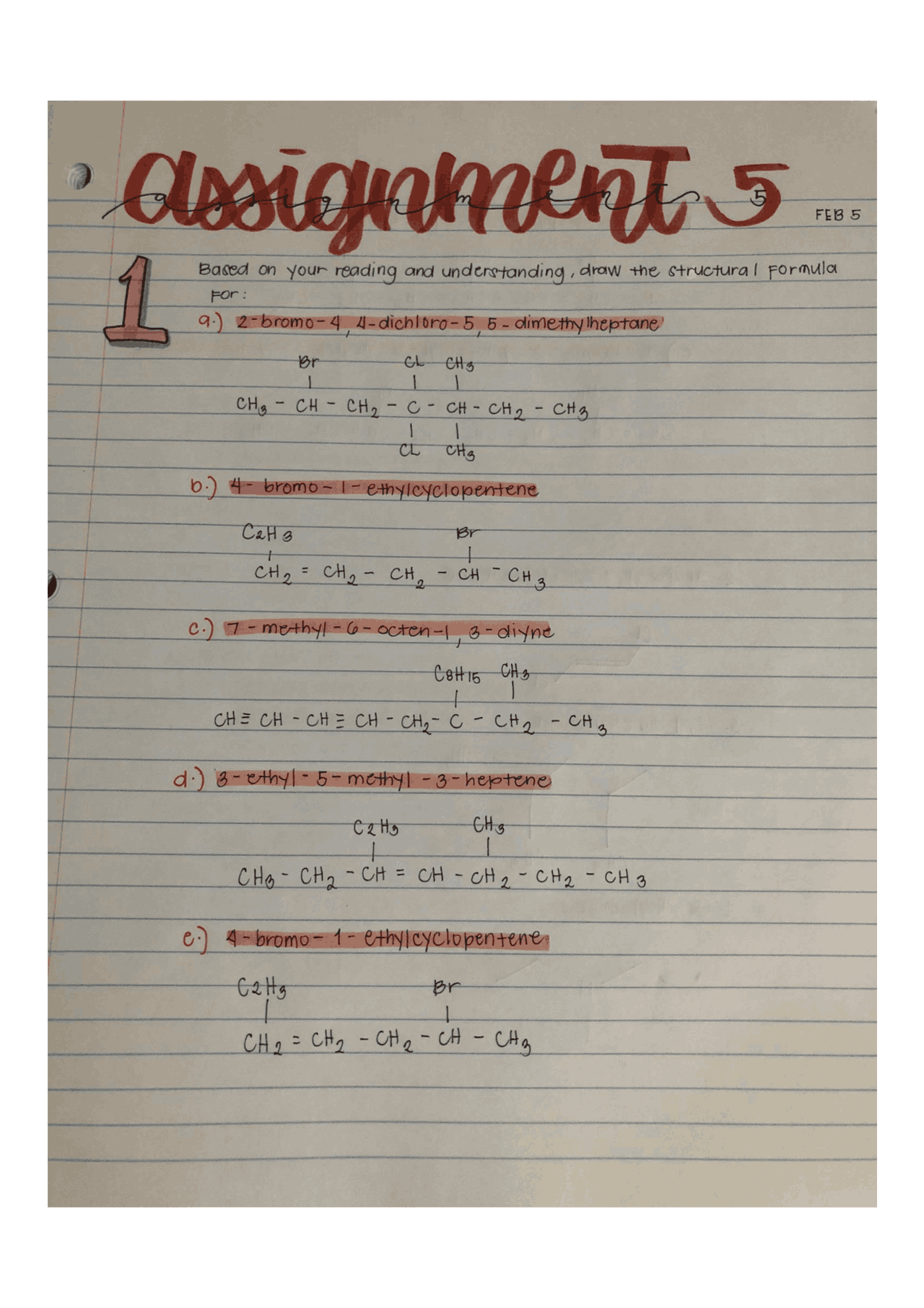 Chemistry lab activity | Quizzes Chemistry | Docsity