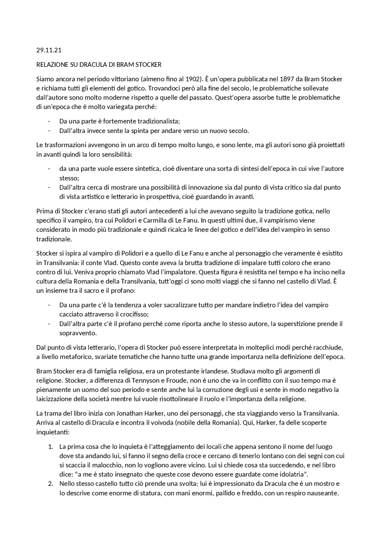 Appunti Presi A Lezione Appunti Di Letteratura Inglese Docsity