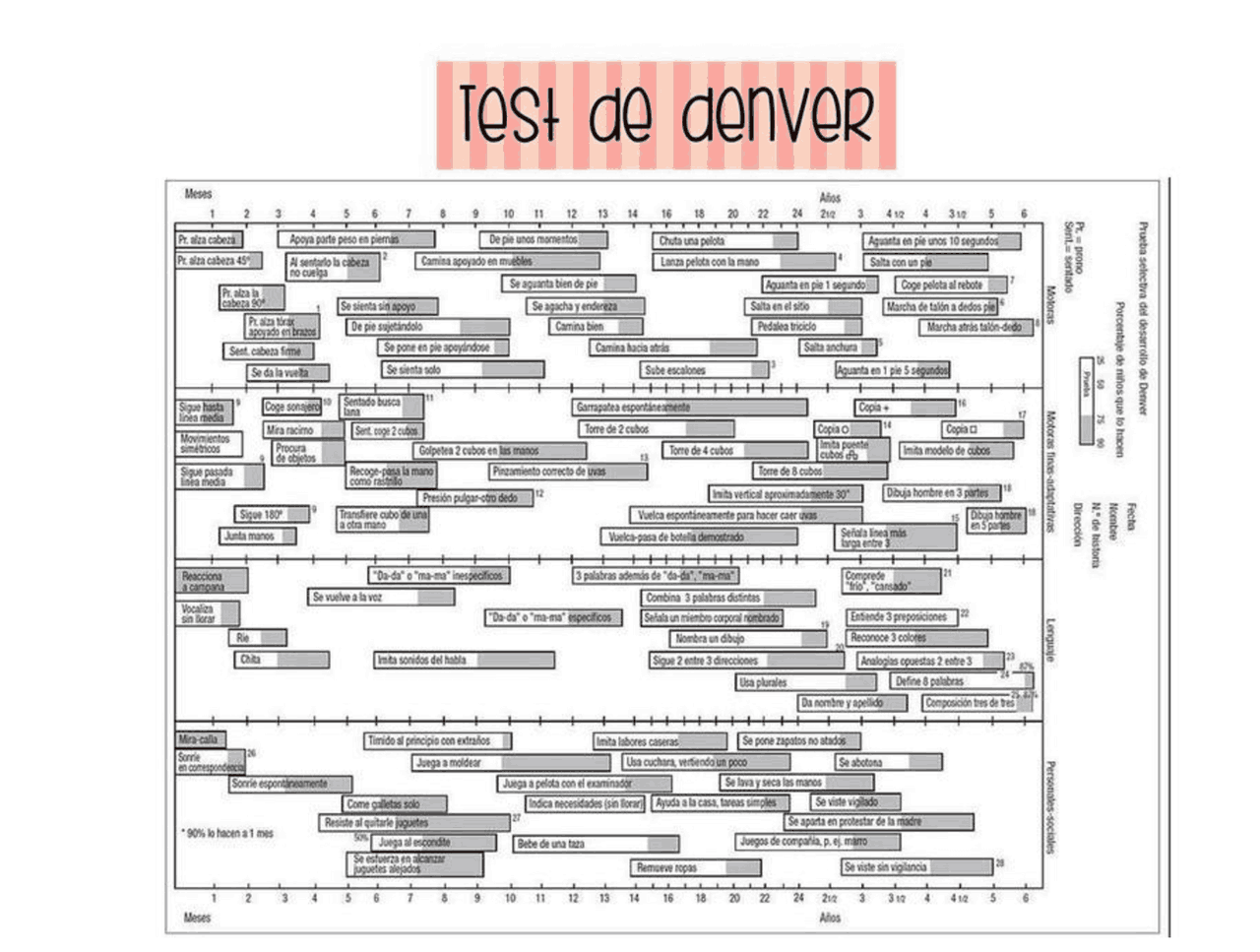 Test de Denver para la valoración del Niño sano | Monografías, Ensayos ...