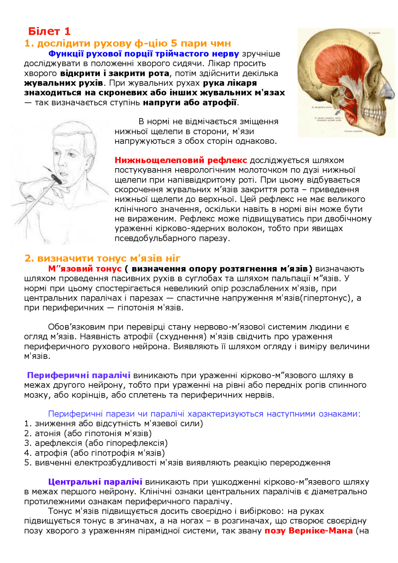 підготовка до модуля Схемы Неврология Docsity