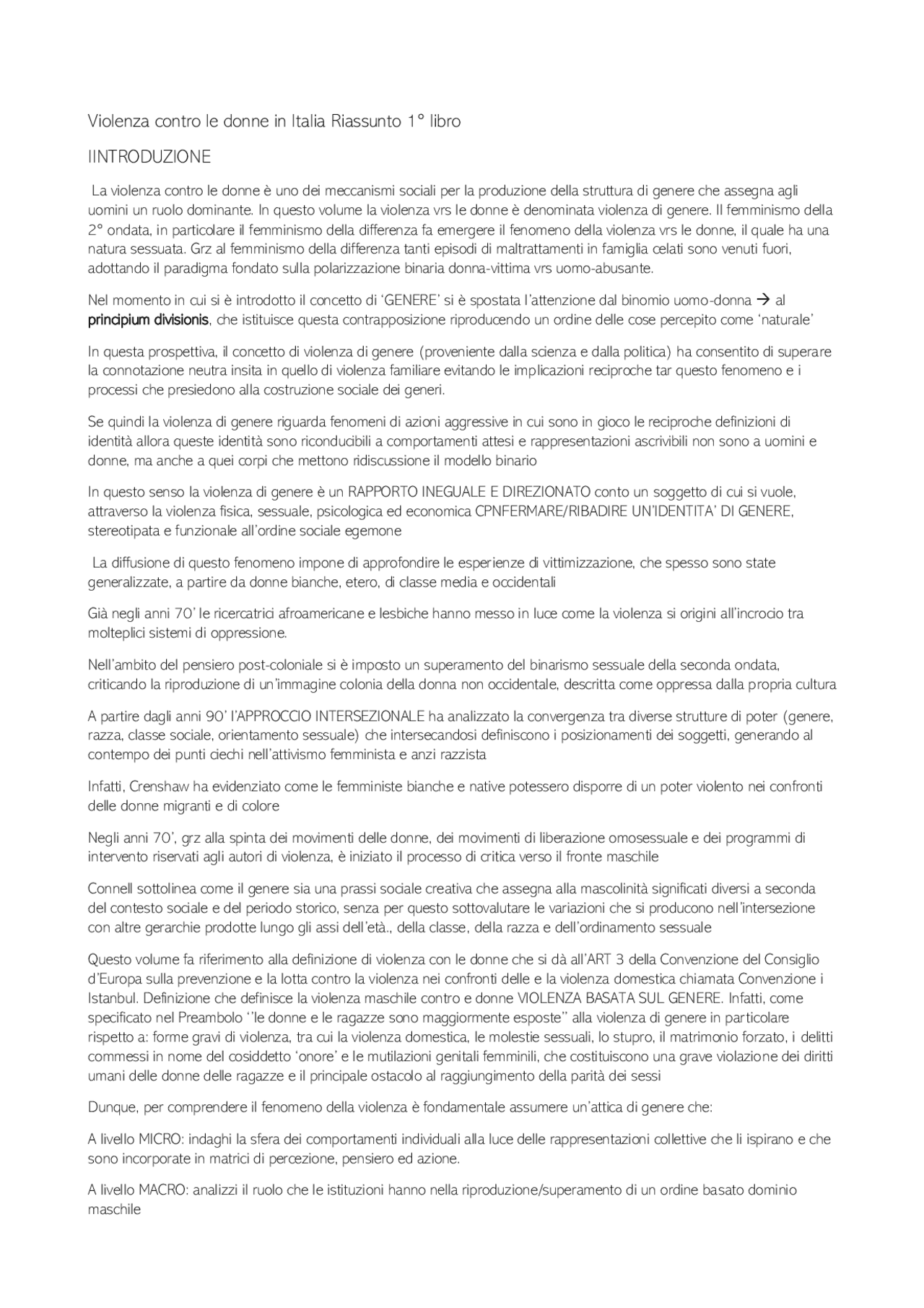 Violenza Contro Le Donne E Diritti Umani Appunti Di Diritti Umani