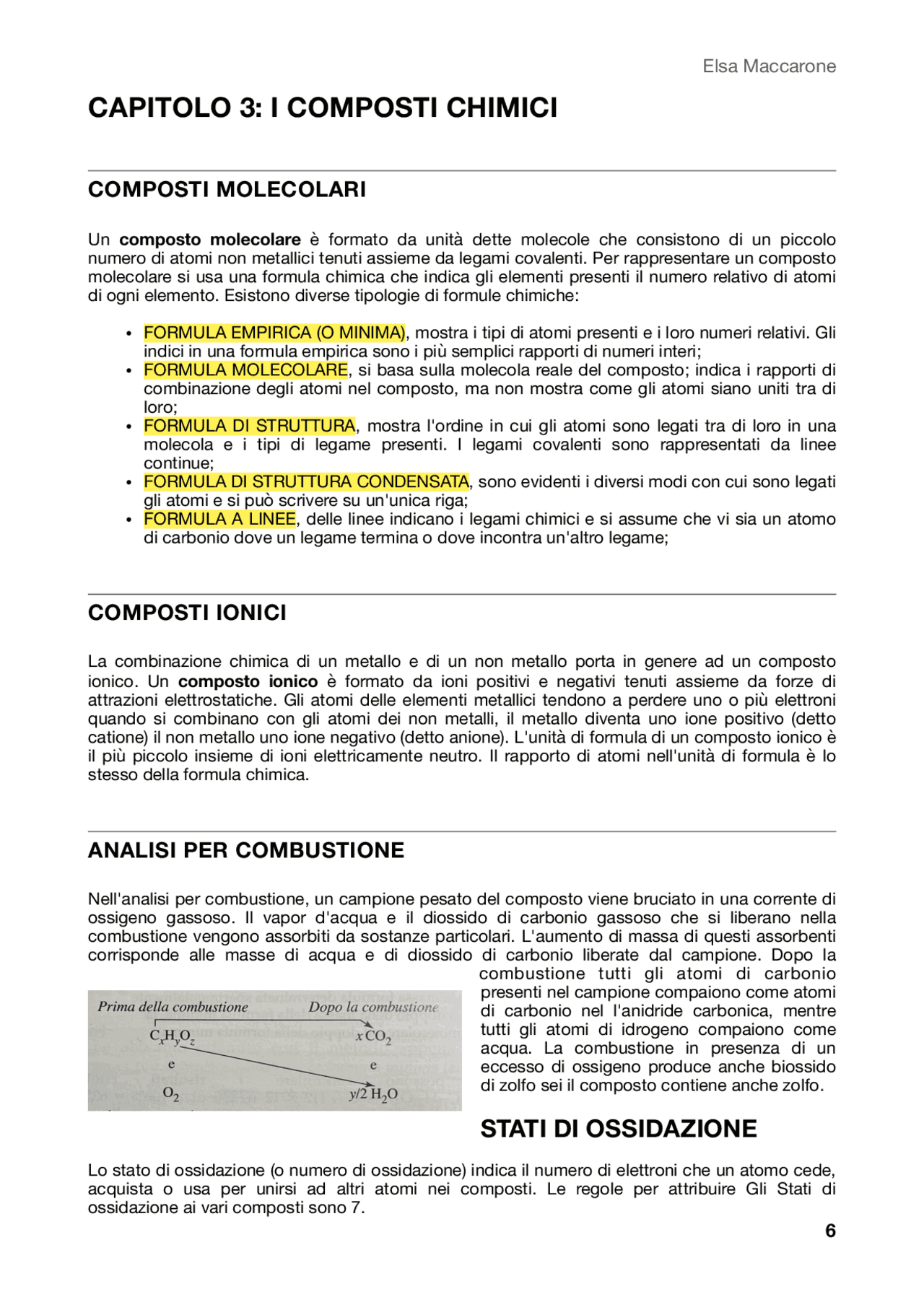 Composti chimici e nomenclatura | Dispense di Chimica | Docsity