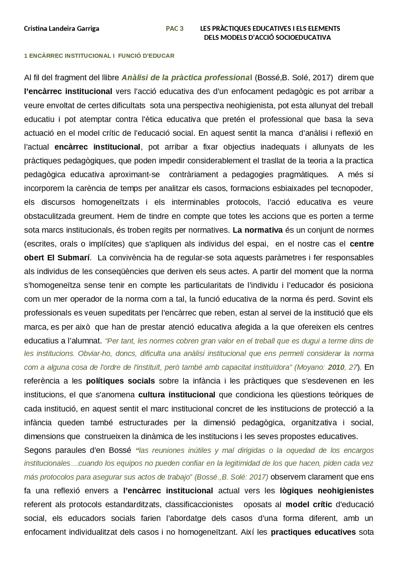 Models DacciÓ Socieducativa Pac 3 Ejercicios De Trabajo Social Docsity