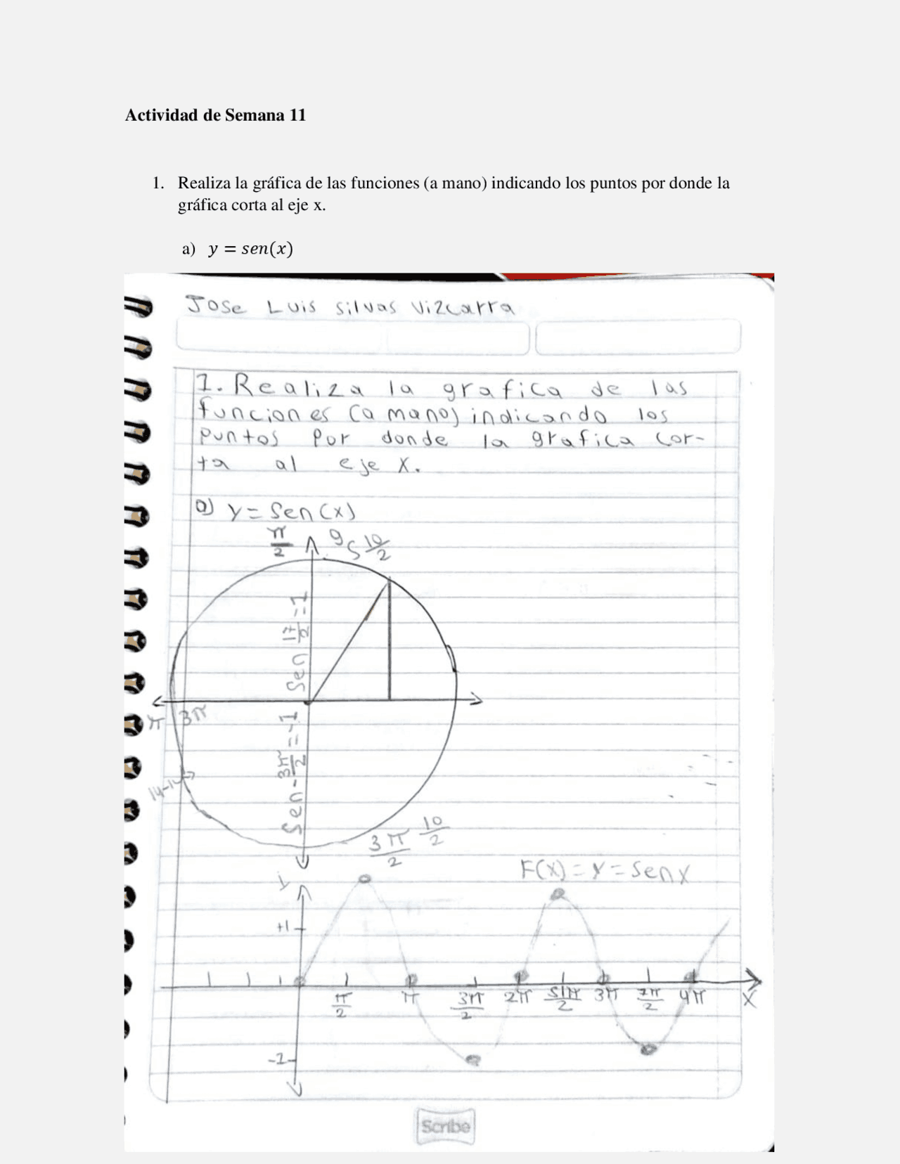 Semanas de matemáticas | Ejercicios de Matemáticas | Docsity