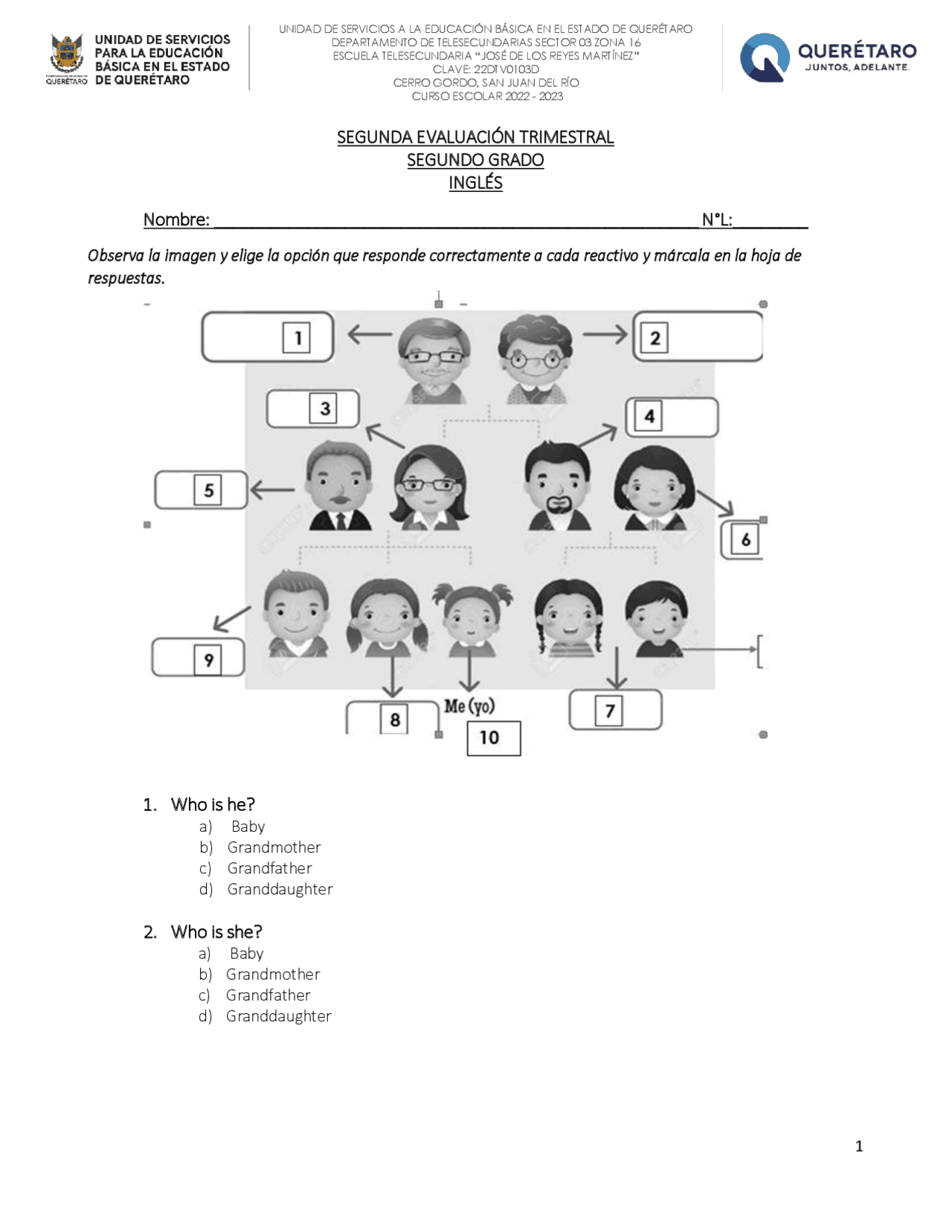 Examen Ciencias Segundo Ghrado Exámenes Selectividad De Inglés Docsity