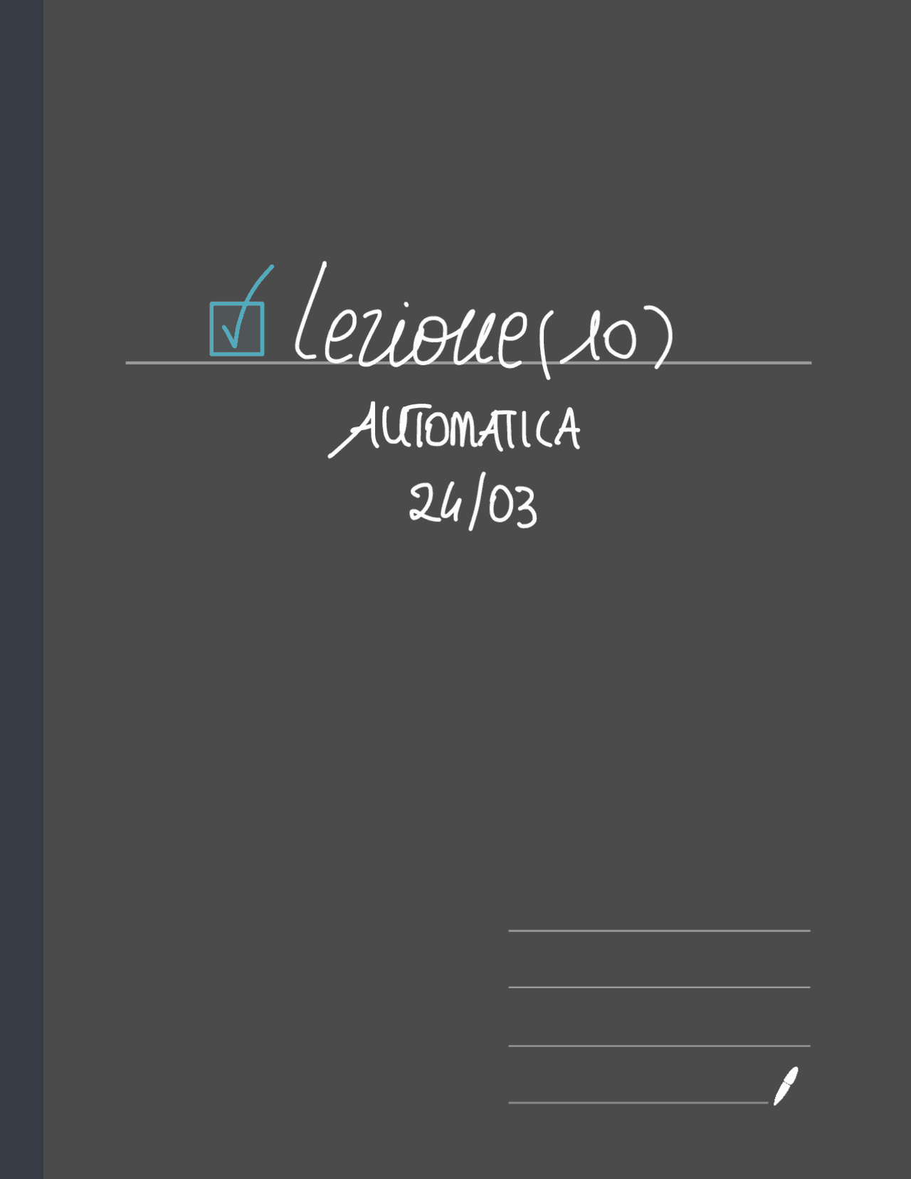 Lezione 10 Automatica Appunti Di Automatica Docsity