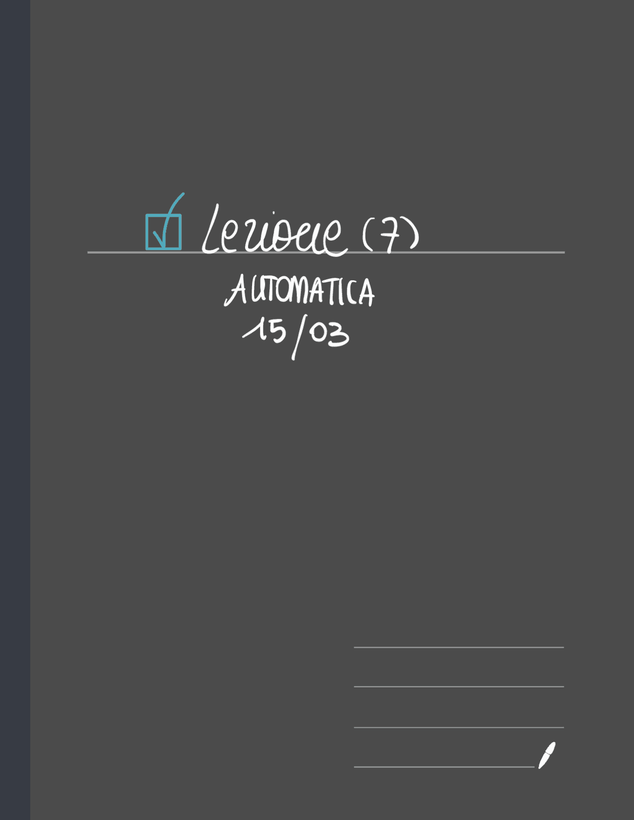 Lezione 7 Automatica Appunti Di Automatica Docsity