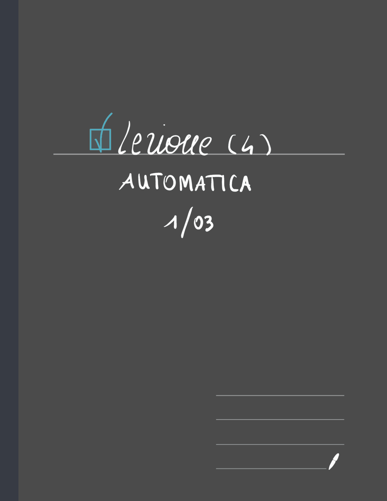 Lezione 4 Automatica Appunti Di Automatica Docsity