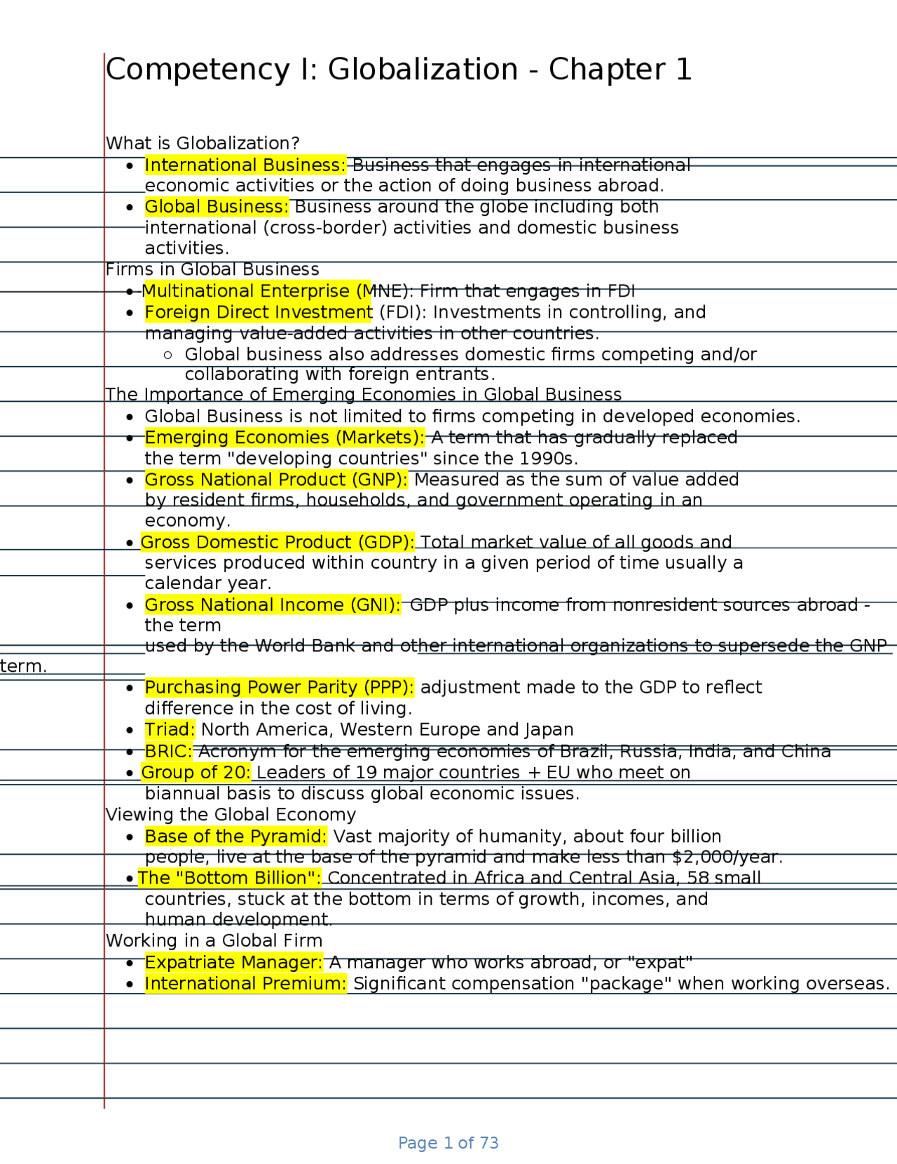 WGU C211 Global Economics for Managers Latest Study Guides | Exams ...