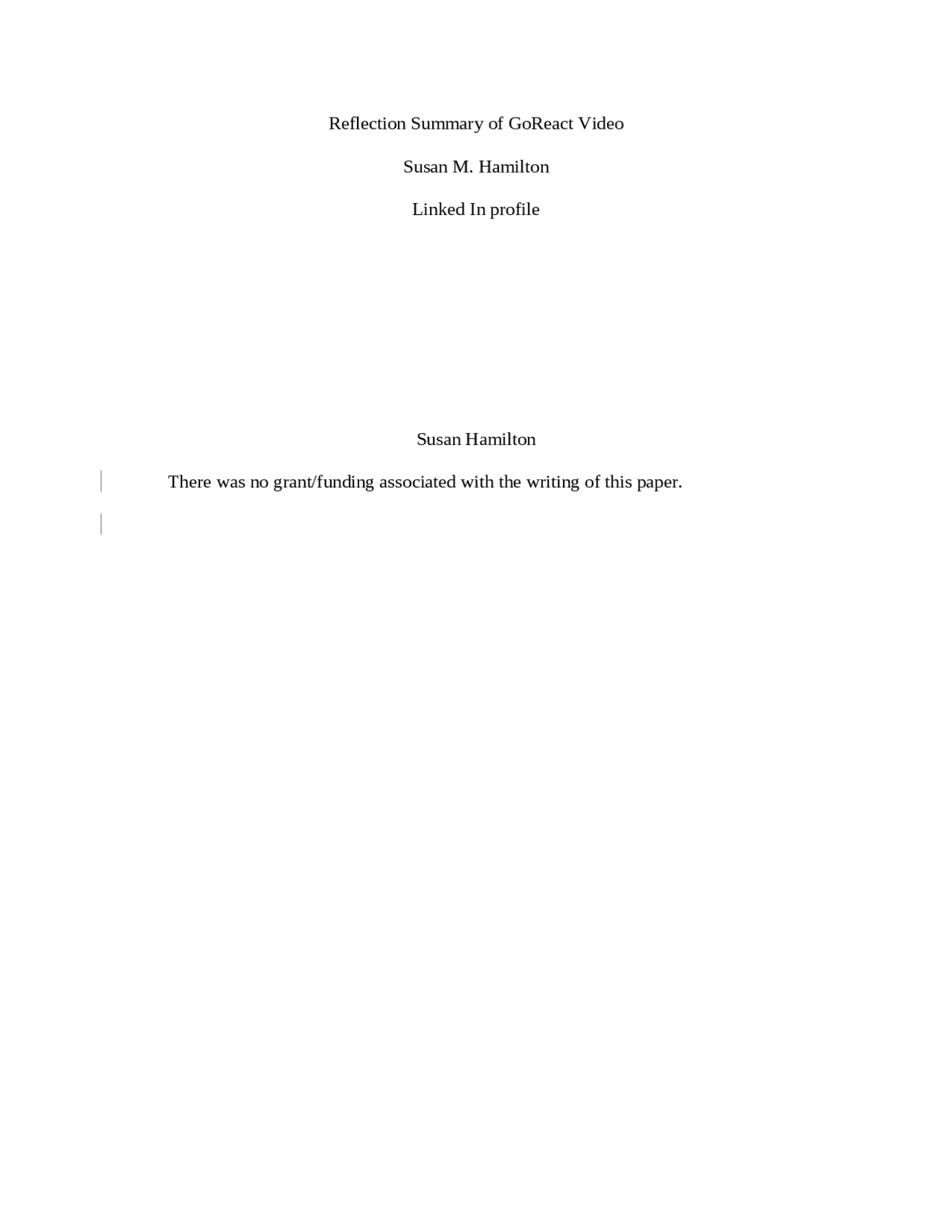 Summary From Go React Simulation Summaries Nursing Docsity