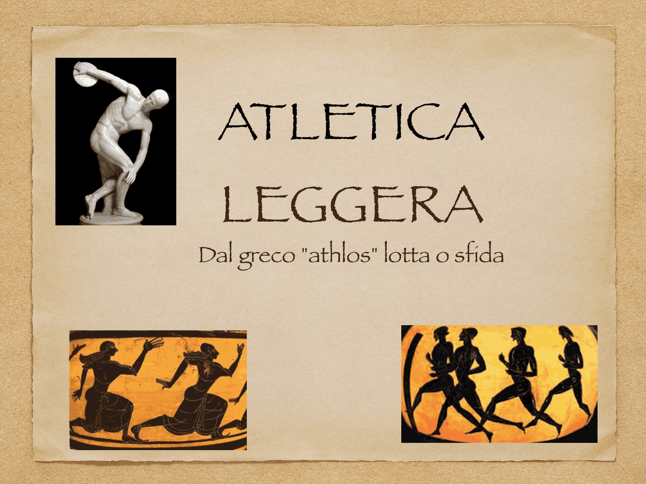 Presentazione sull'Atletica leggera | Slide di Educazione fisica | Docsity