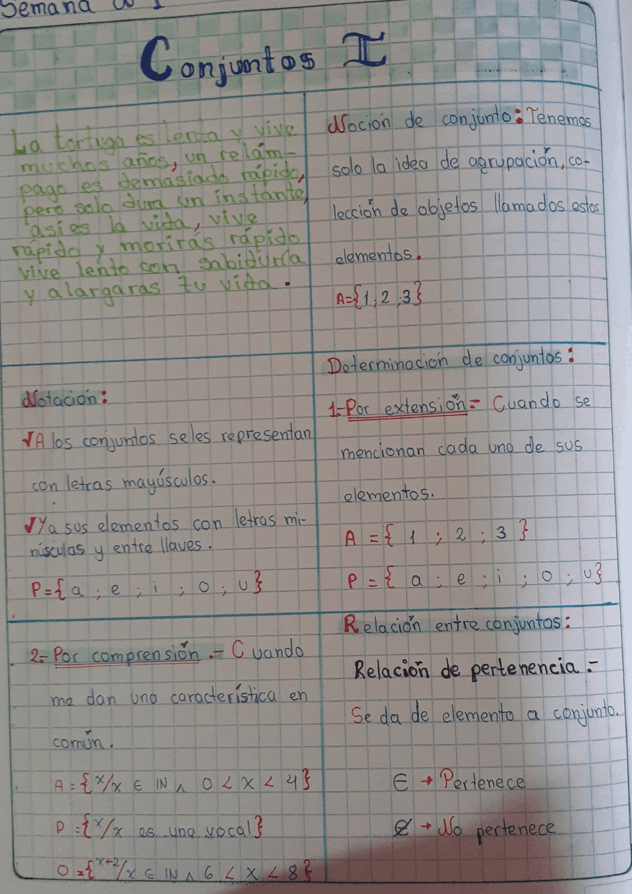 Teoria de conjuntos 1 | Apuntes de Matemáticas | Docsity