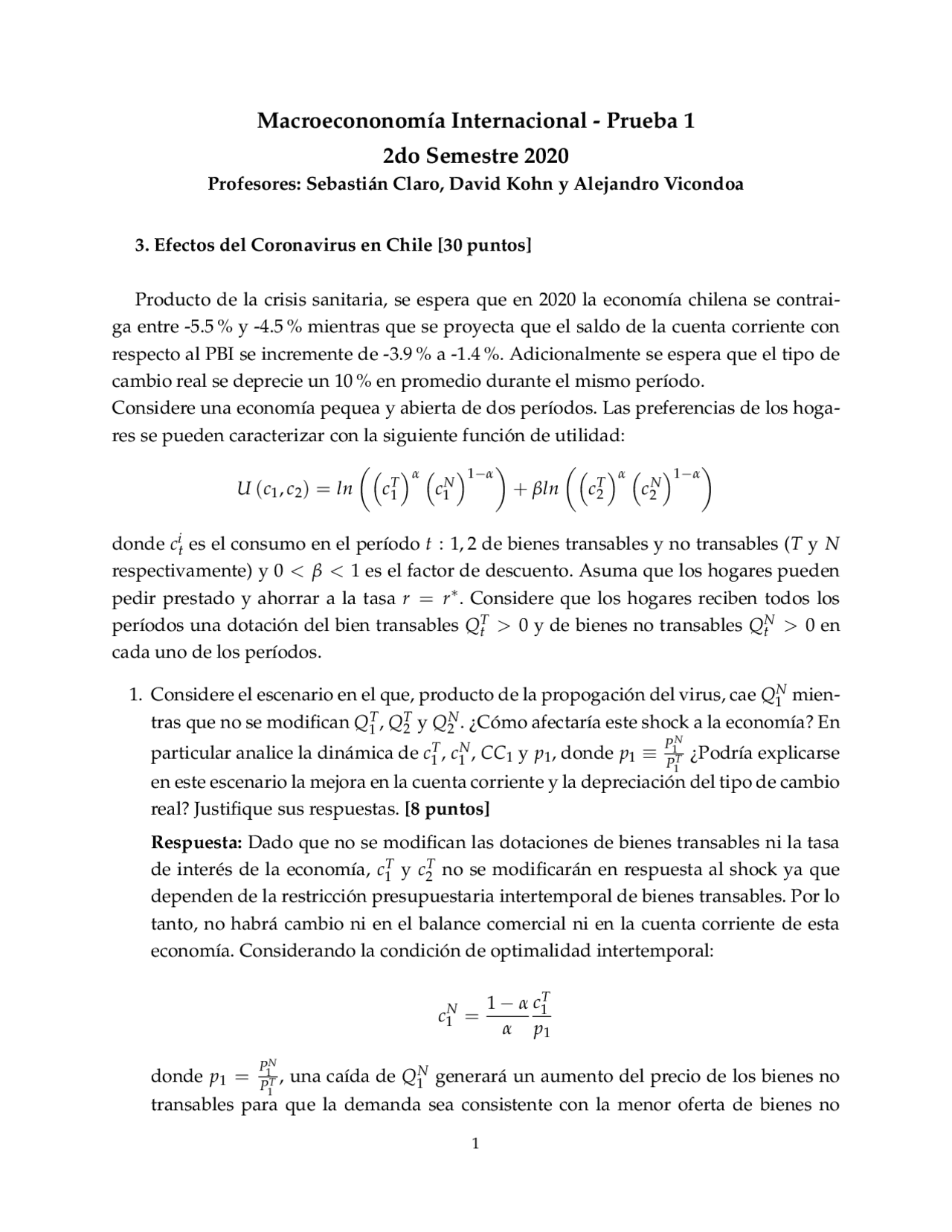 Ejercicios De Macroeconomía Ejercicios De Macroeconomía Docsity