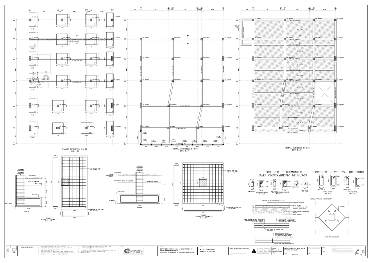 PLANO ESTRUCTURAL DE UNA EDIFICACION | Esquemas y mapas conceptuales de ...